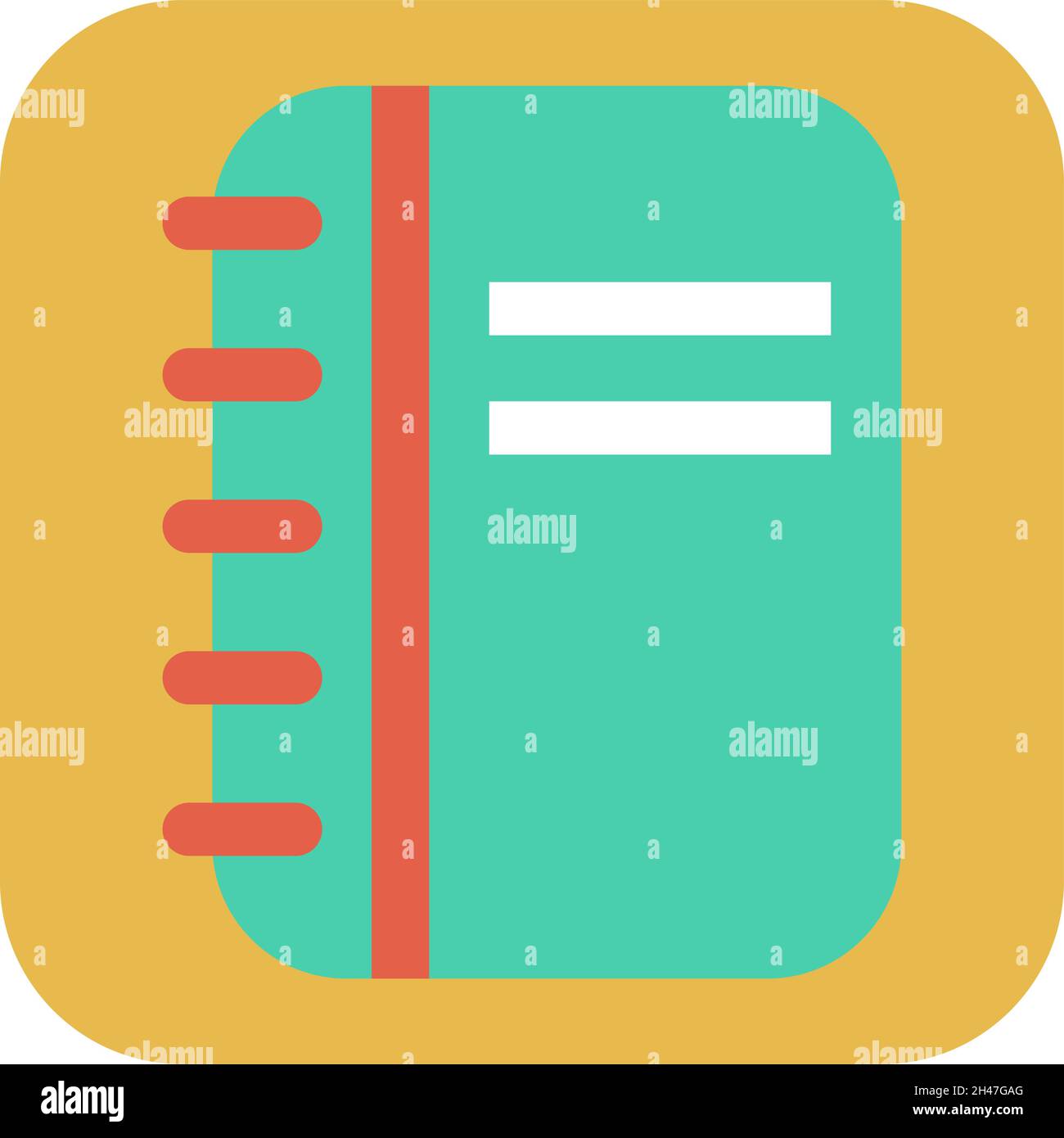 Notebook pencil open on Stock Vector Images - Alamy