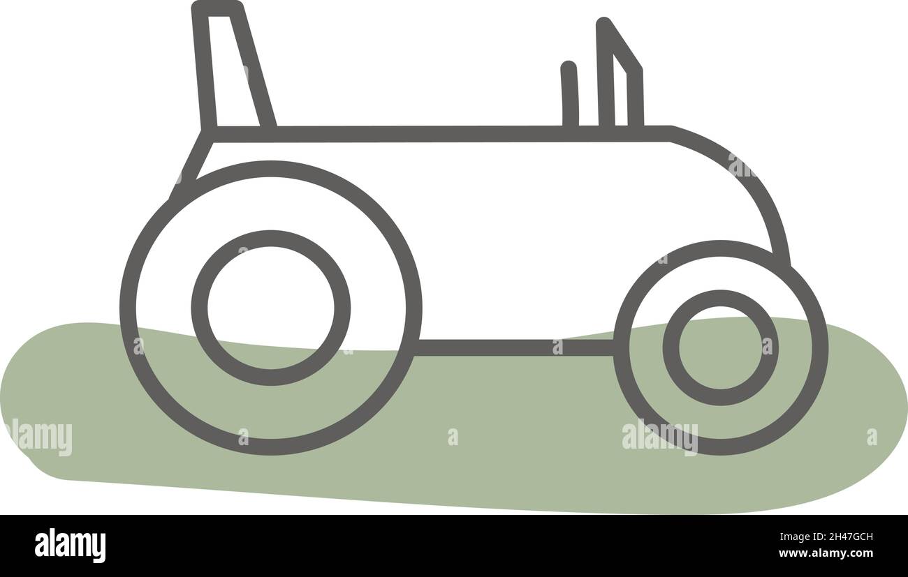 Agriculture tractor flat Cut Out Stock Images & Pictures - Alamy