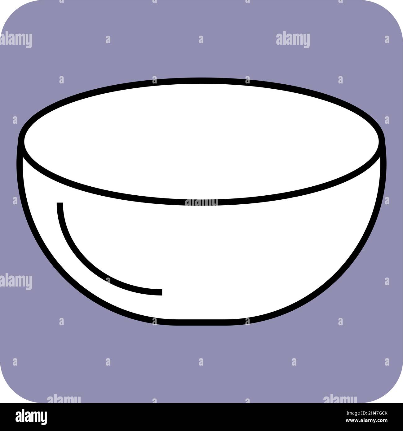 Deep bowl, illustration, vector, on a white background Stock Vector ...