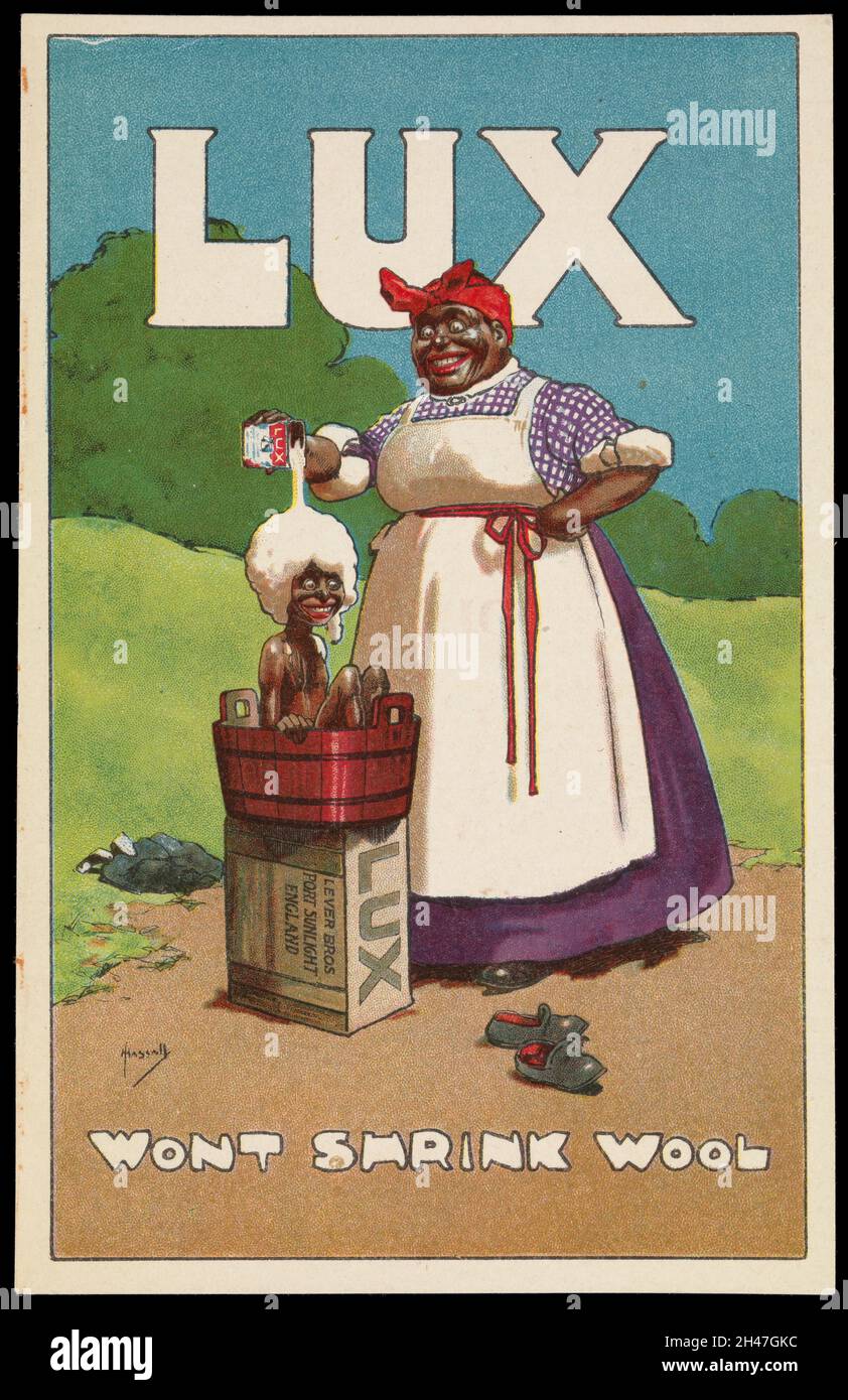 Advert for Lux Stock Photo - Alamy