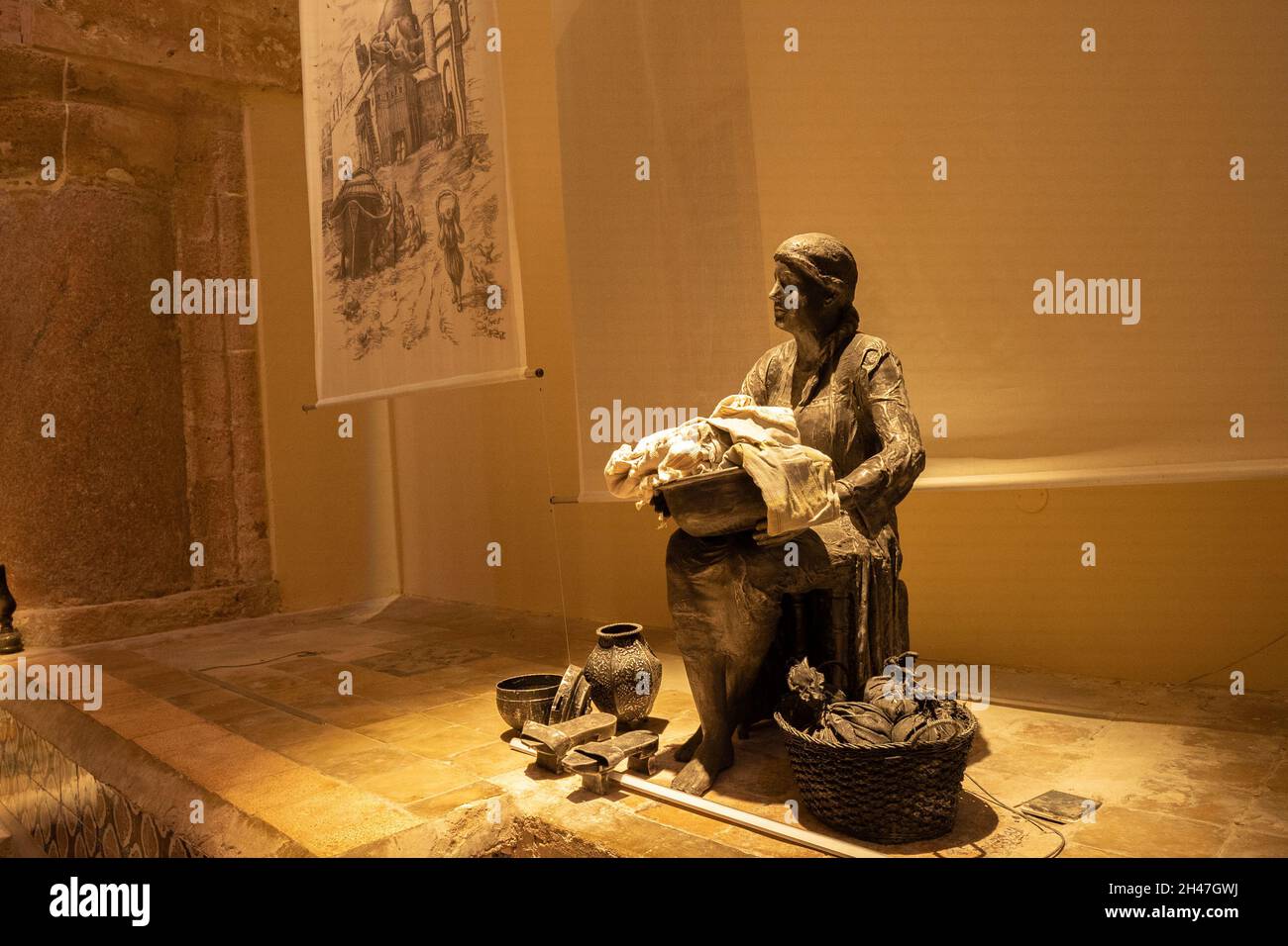 Interior of the reconstituted 18th century Turkish Hamam al Pasha [al ...