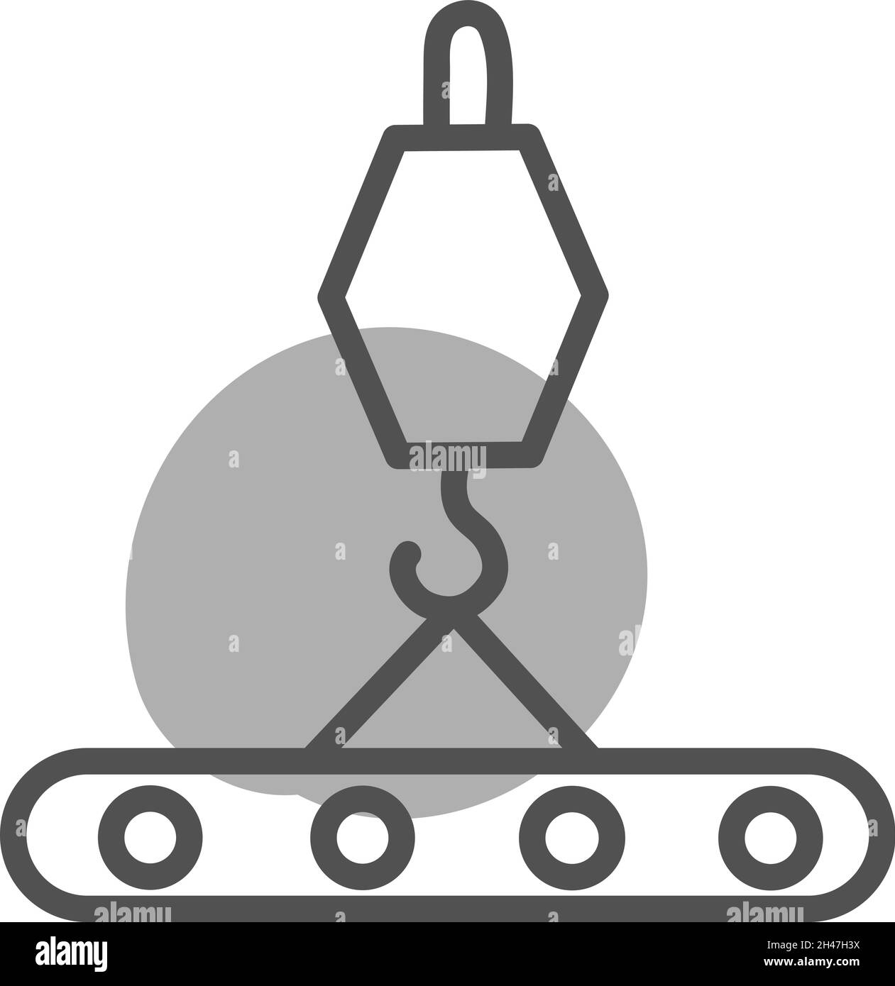 Construction heavy machinery, illustration, vector, on a white ...