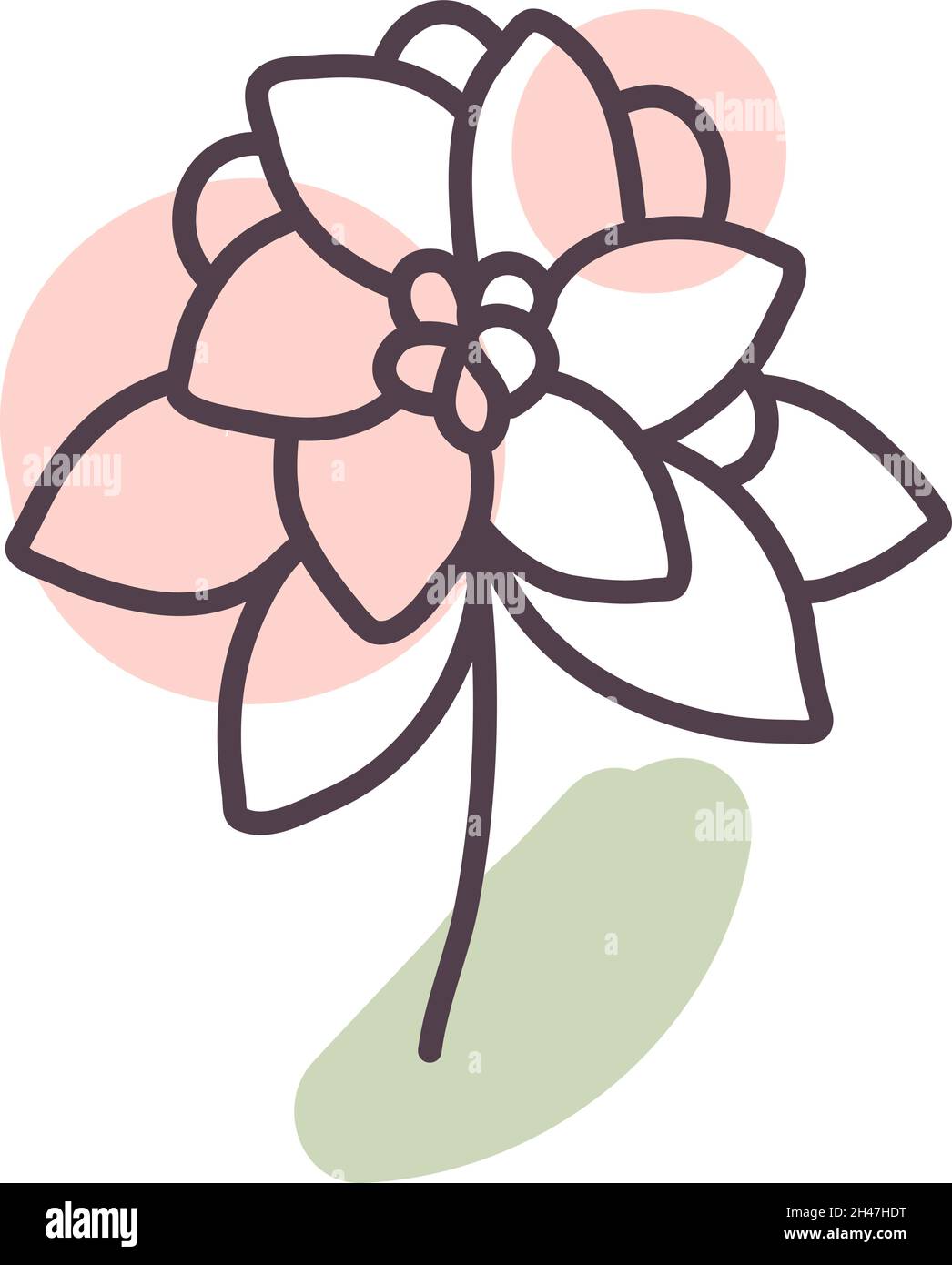 Spring pink flower Stock Vector Images - Alamy