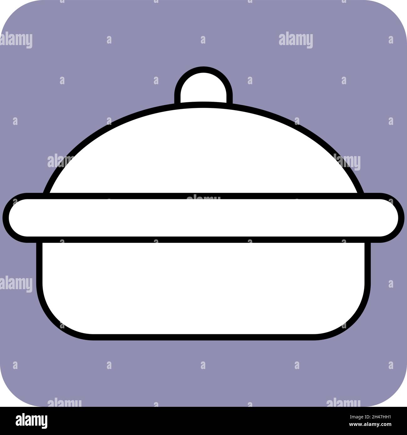 Pot lid icon cartoon illustration hi-res stock photography and images ...