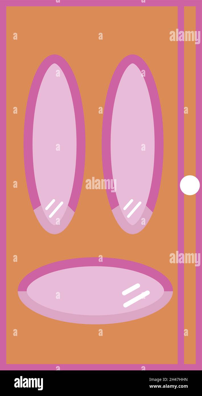 Pink white facade Stock Vector Images - Alamy