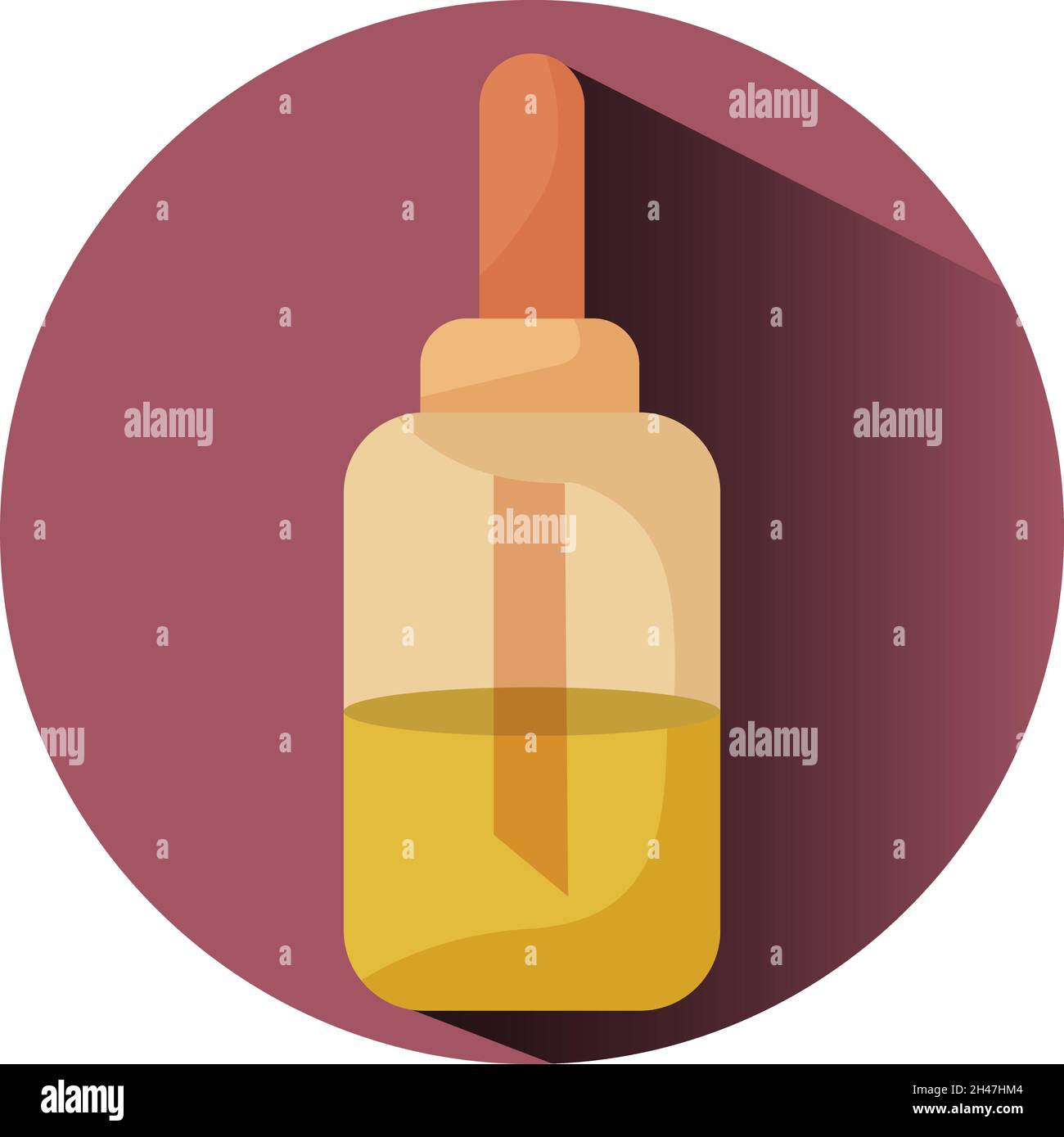 Oil cosmetic bottle icon Stock Vector Images - Alamy