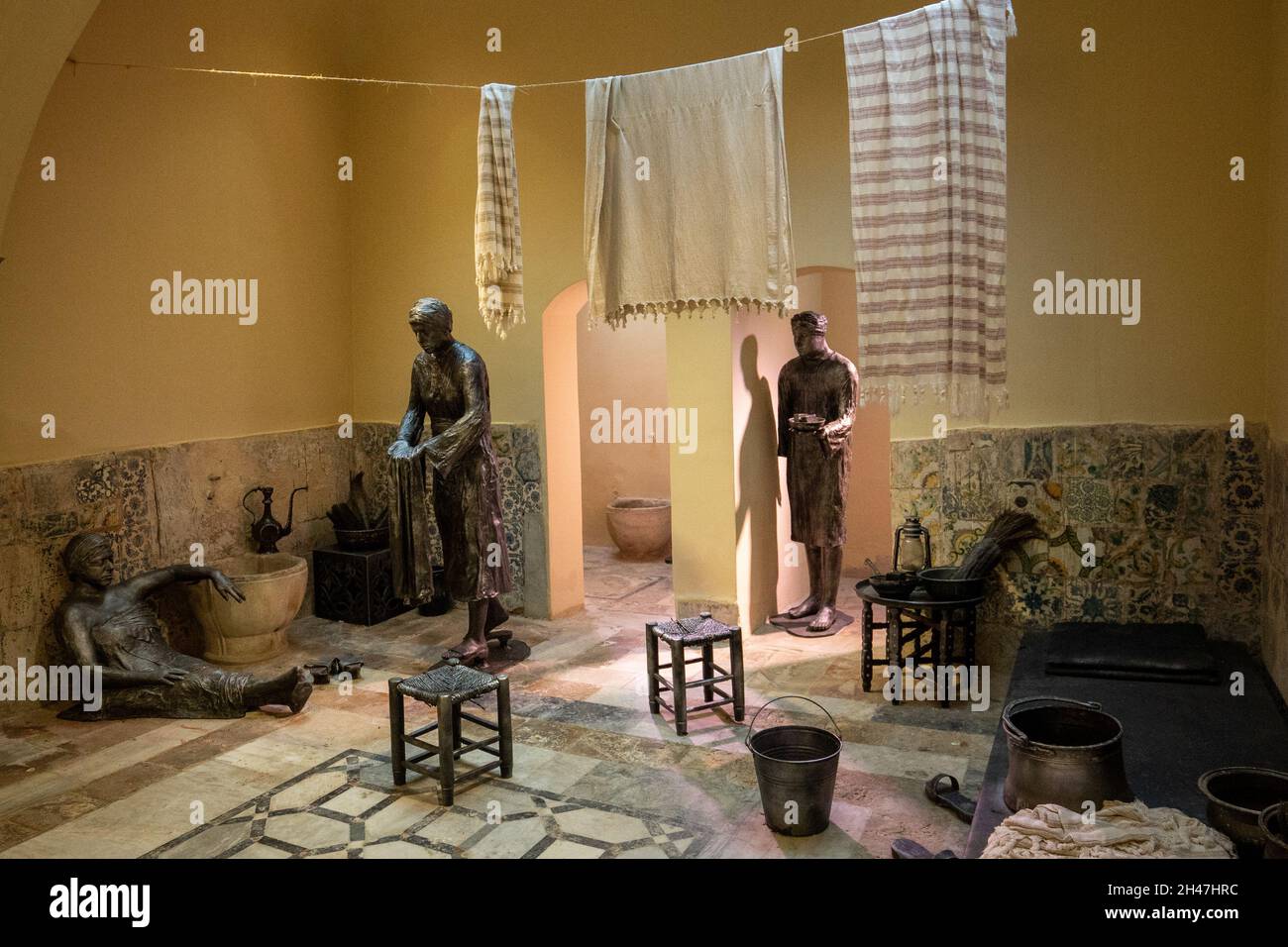 Interior of the reconstituted 18th century Turkish Hamam al Pasha [al ...