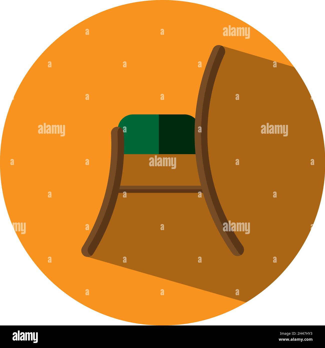 Lounge chair on green Cut Out Stock Images & Pictures - Alamy