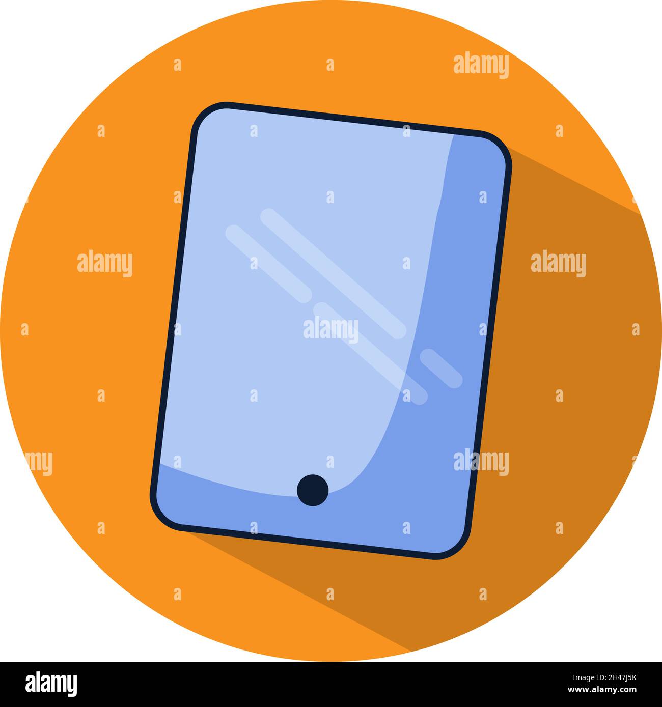 Big tablet, illustration, vector, on a white background Stock Vector ...