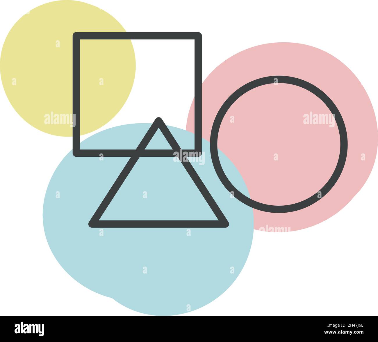 Shapes abstract background Cut Out Stock Images & Pictures - Alamy