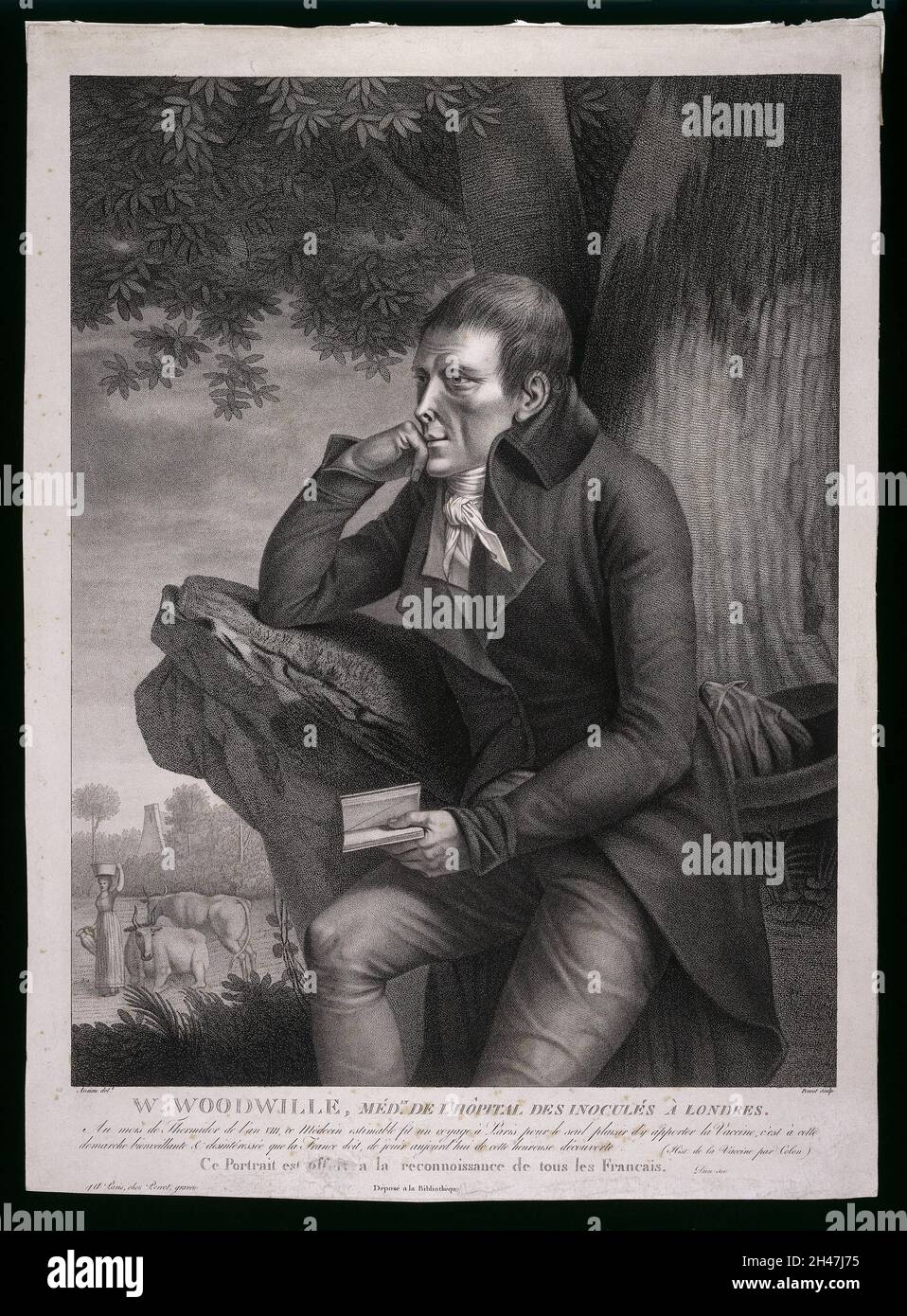 William Woodville. Stipple engraving by L.(?) Perrot, ca. 1800, after ...