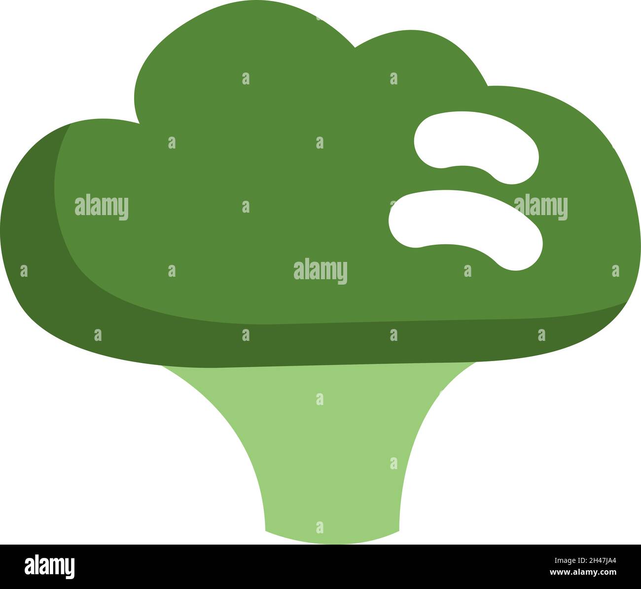 Green broccoli icon cartoon Cut Out Stock Images & Pictures - Alamy