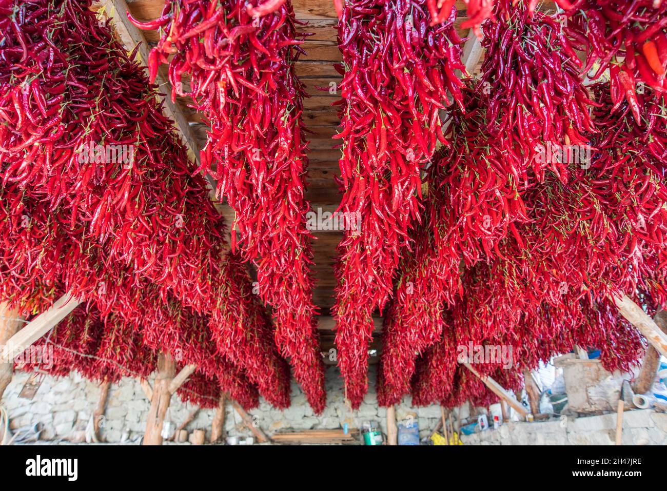 Drying bell peppers hi-res stock photography and images - Alamy