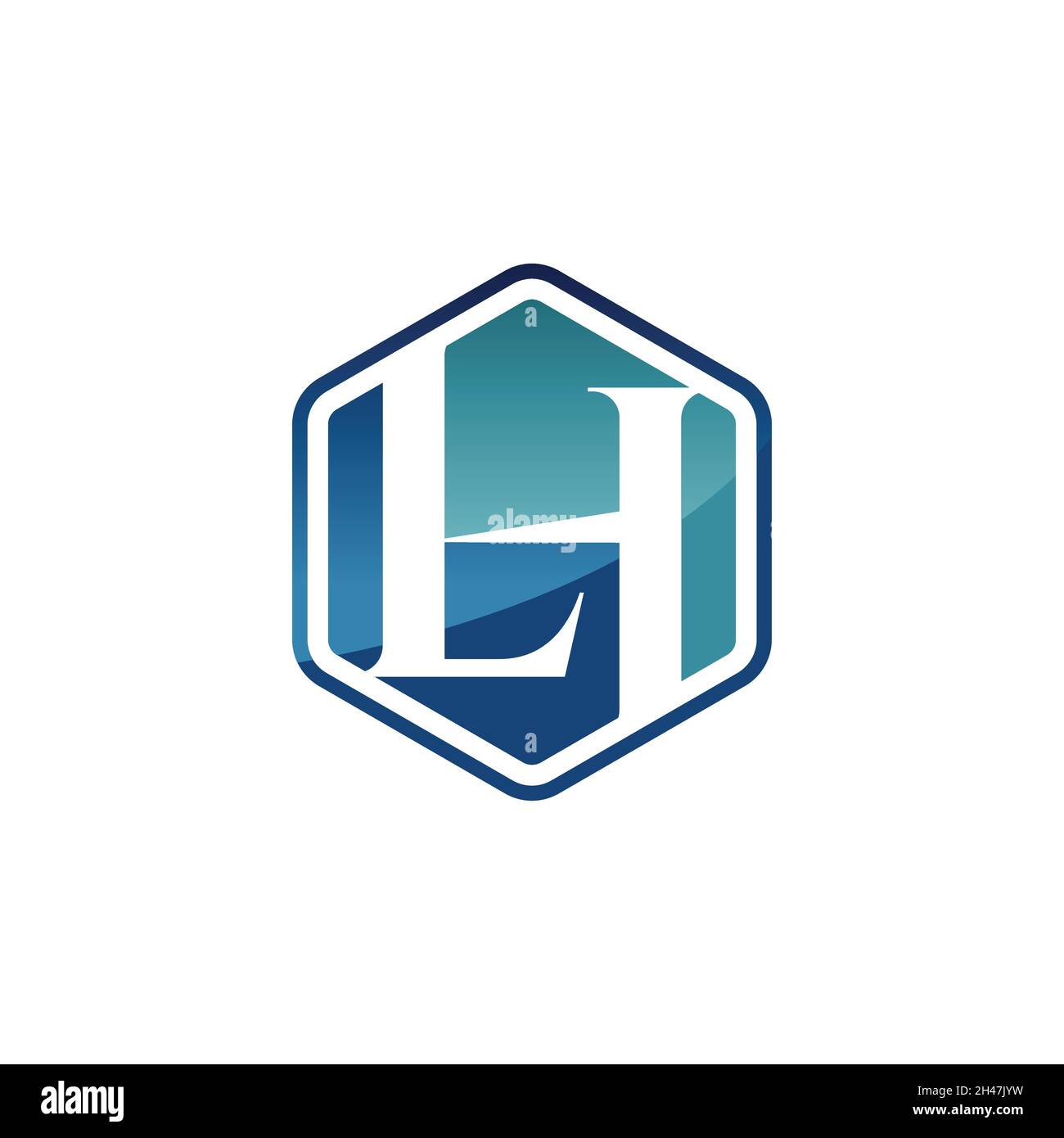 Letter lh logo hi-res stock photography and images - Alamy