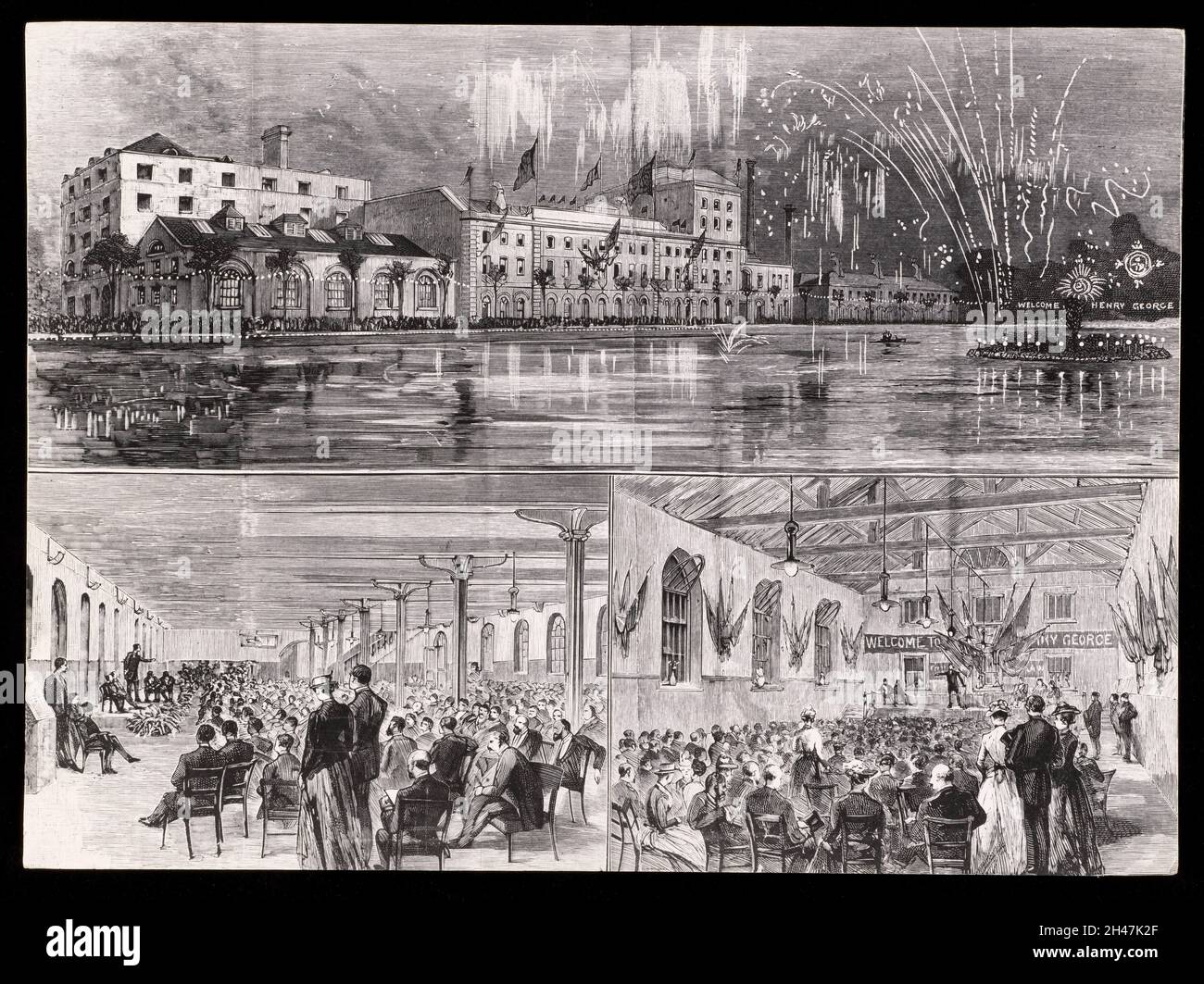 The opening of Burroughs Wellcome & Co's new factory Stock Photo - Alamy