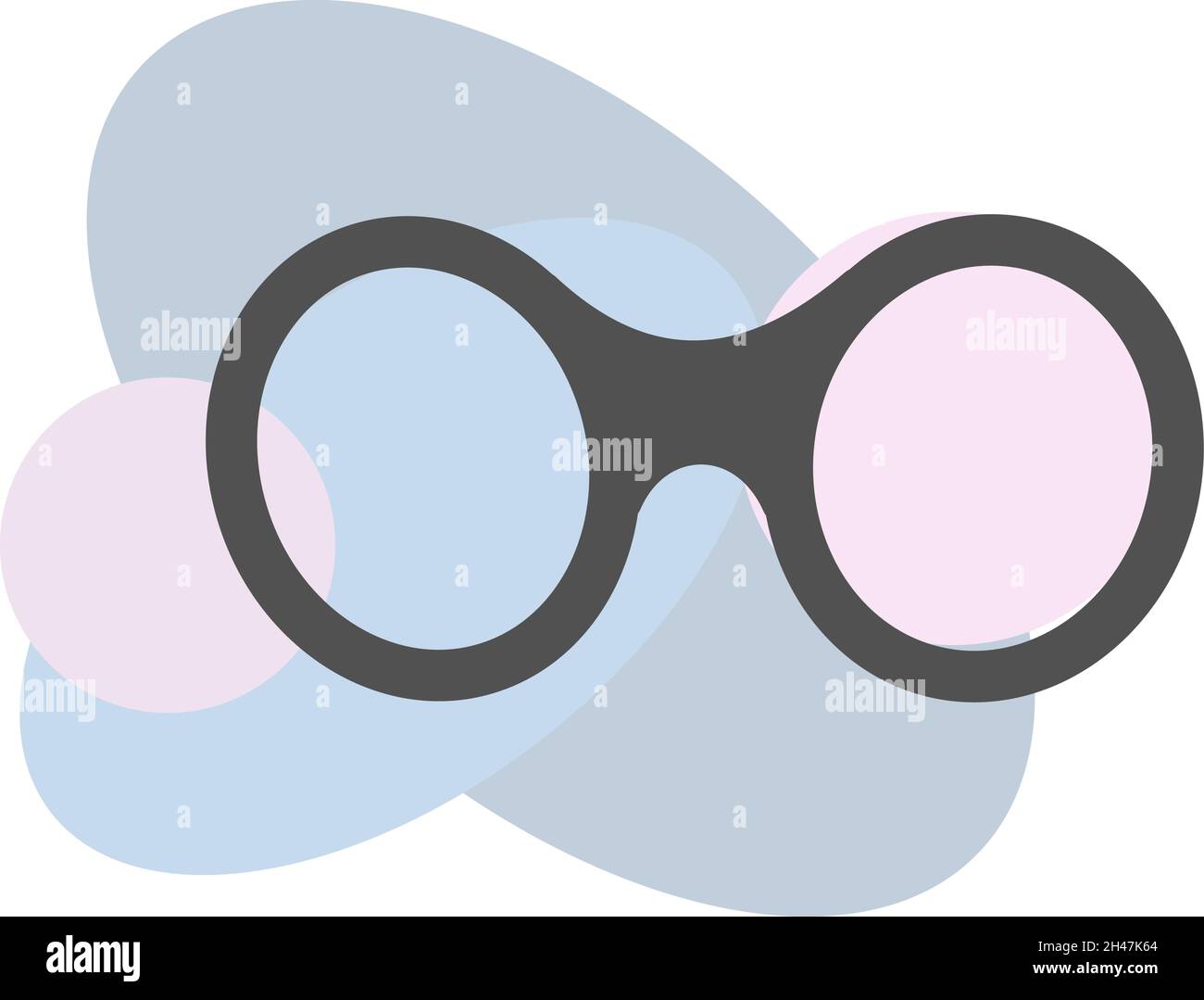 Bifocal Glasses Stock Vector Images - Alamy