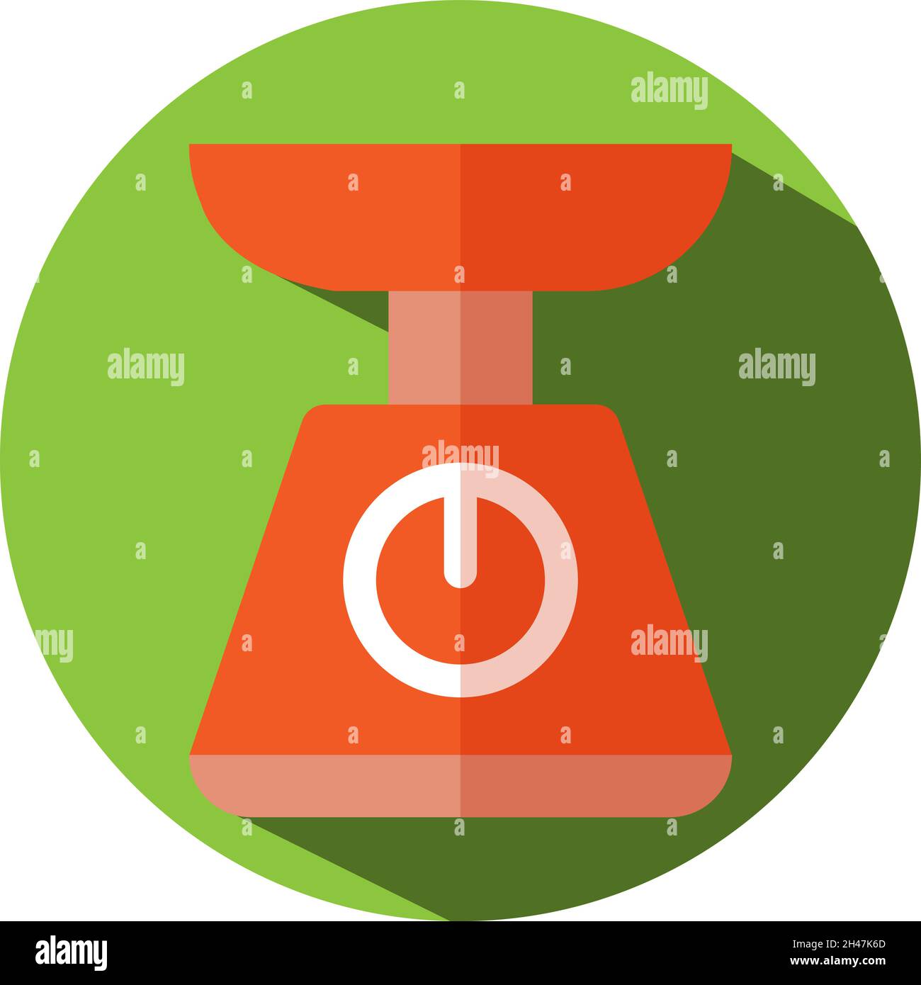 Electric scale, illustration, vector, on a white background Stock ...