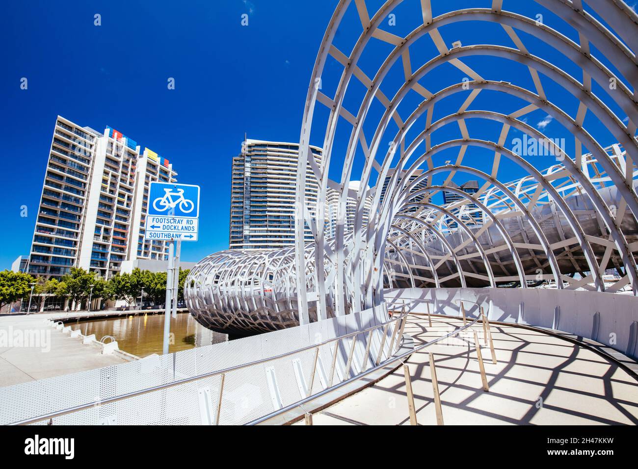 Webb Bridge in Melbourne Australia Stock Photo - Alamy