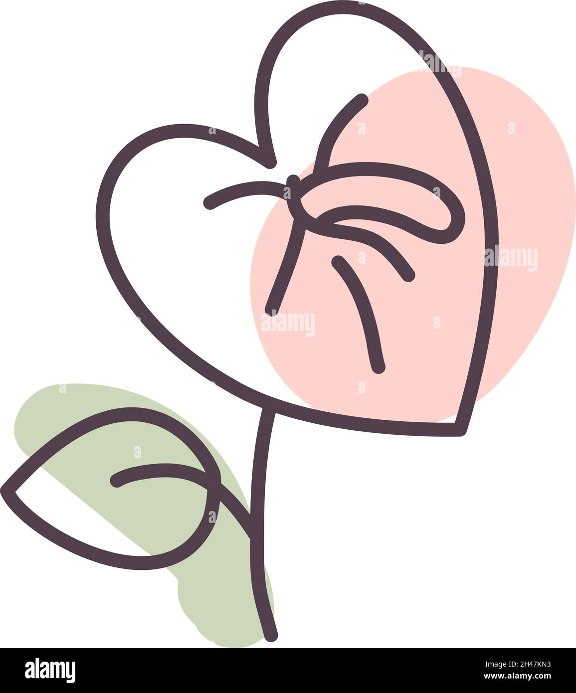Calla flower with blue background Stock Vector Images - Alamy