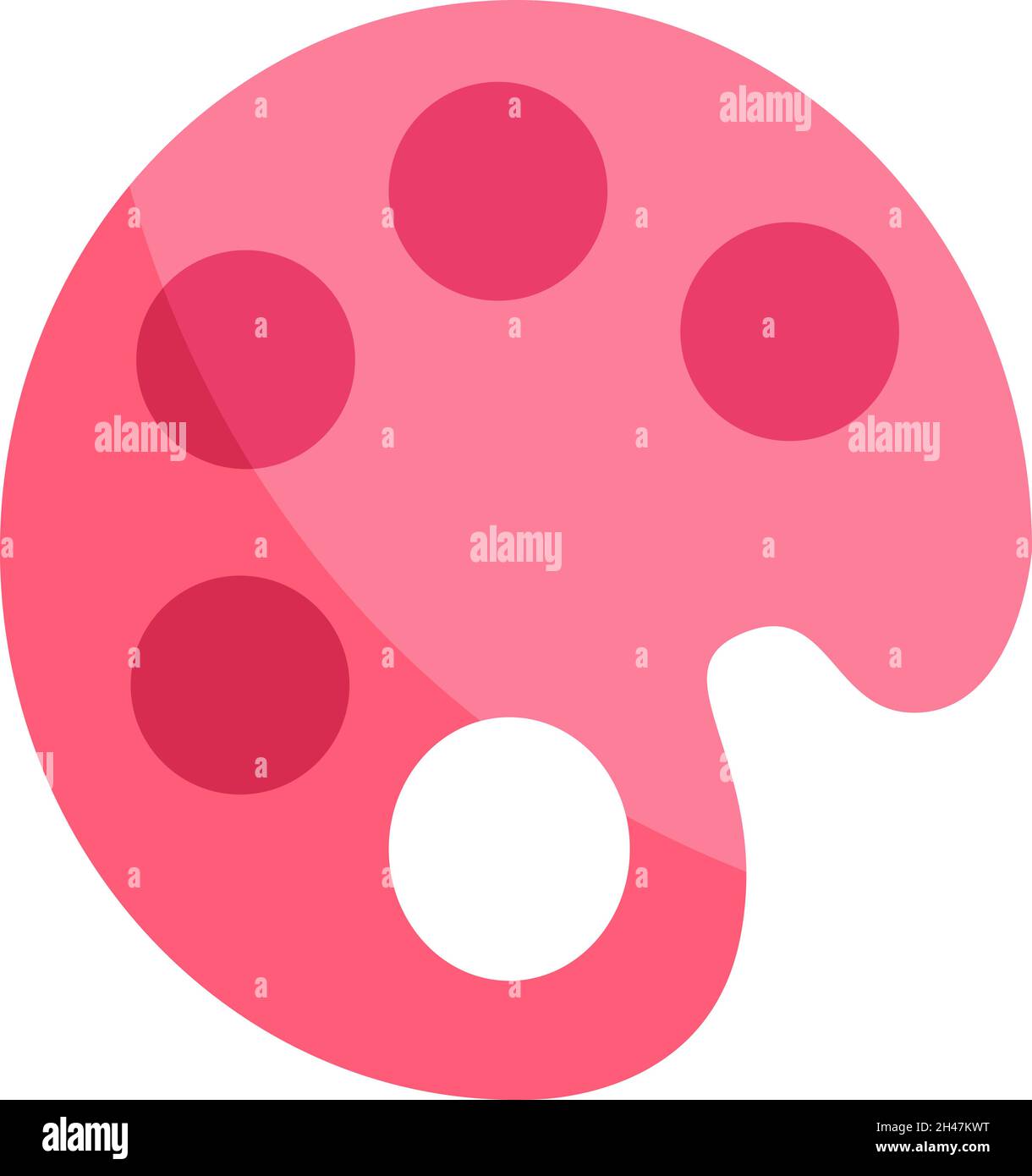 Painting palette, illustration, vector, on a white background Stock ...