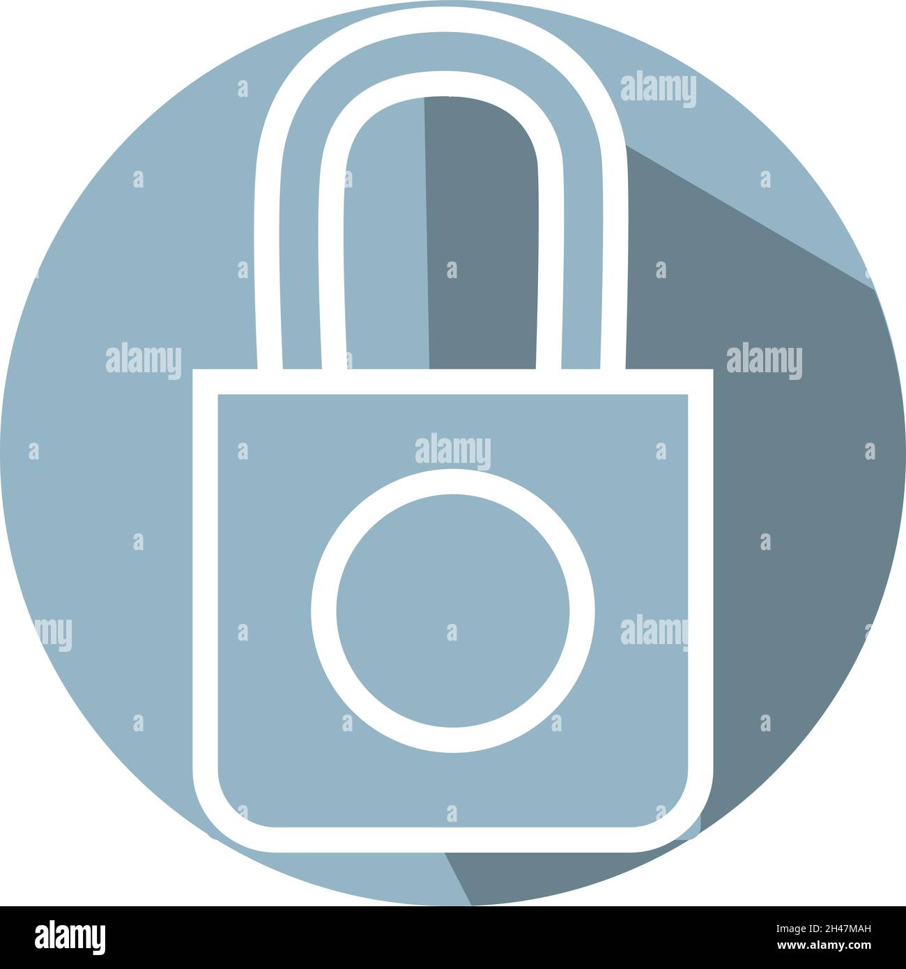 Safety lock, illustration, vector, on a white background Stock Vector ...