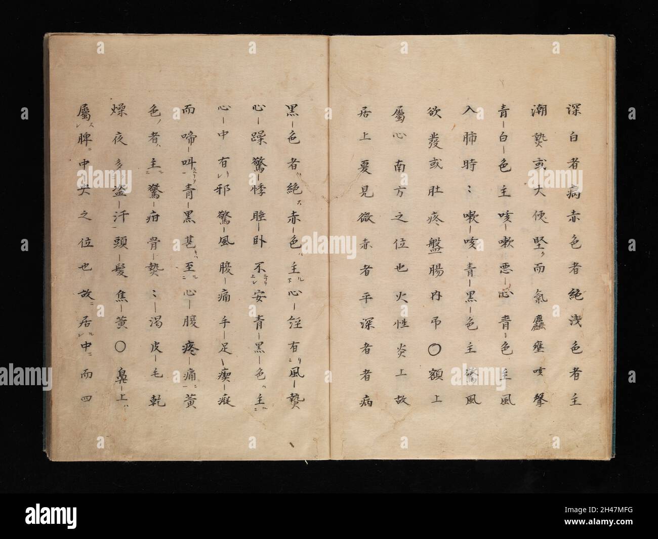 Japanese manuscript on smallpox, c. 1720 Stock Photo - Alamy