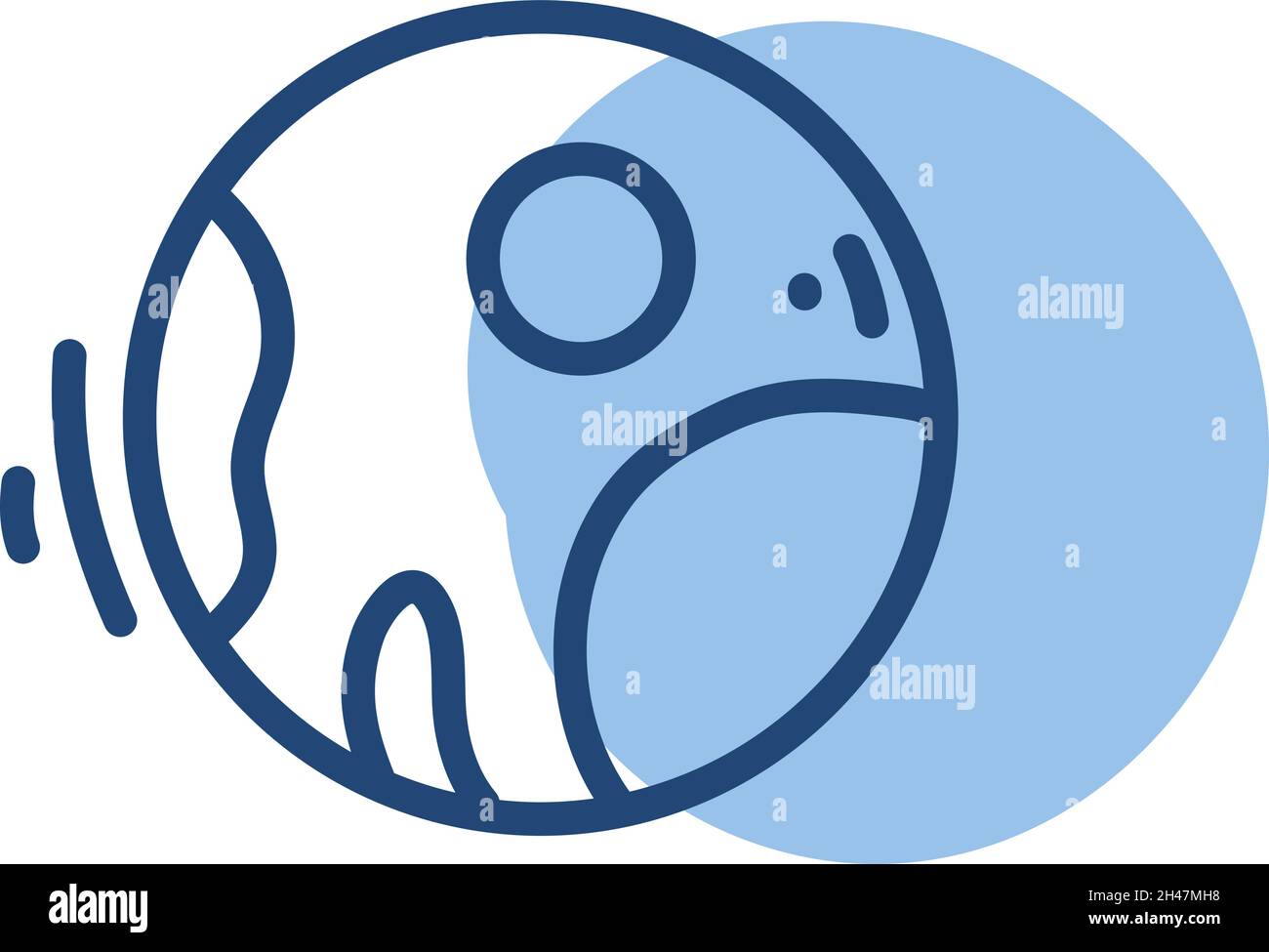 Planet earth from space, illustration, vector, on a white background ...