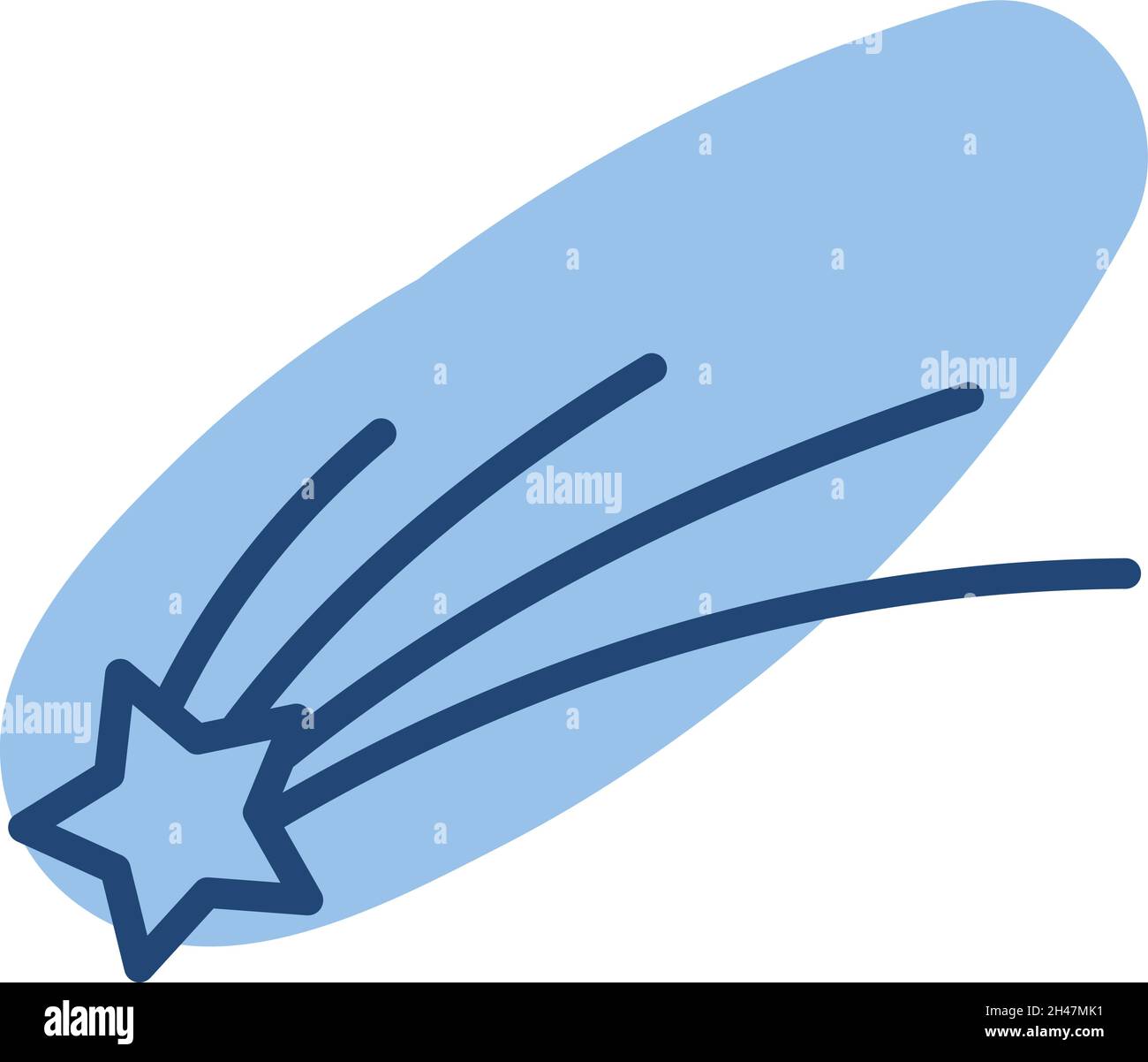 Concept shooting star background Cut Out Stock Images & Pictures - Alamy