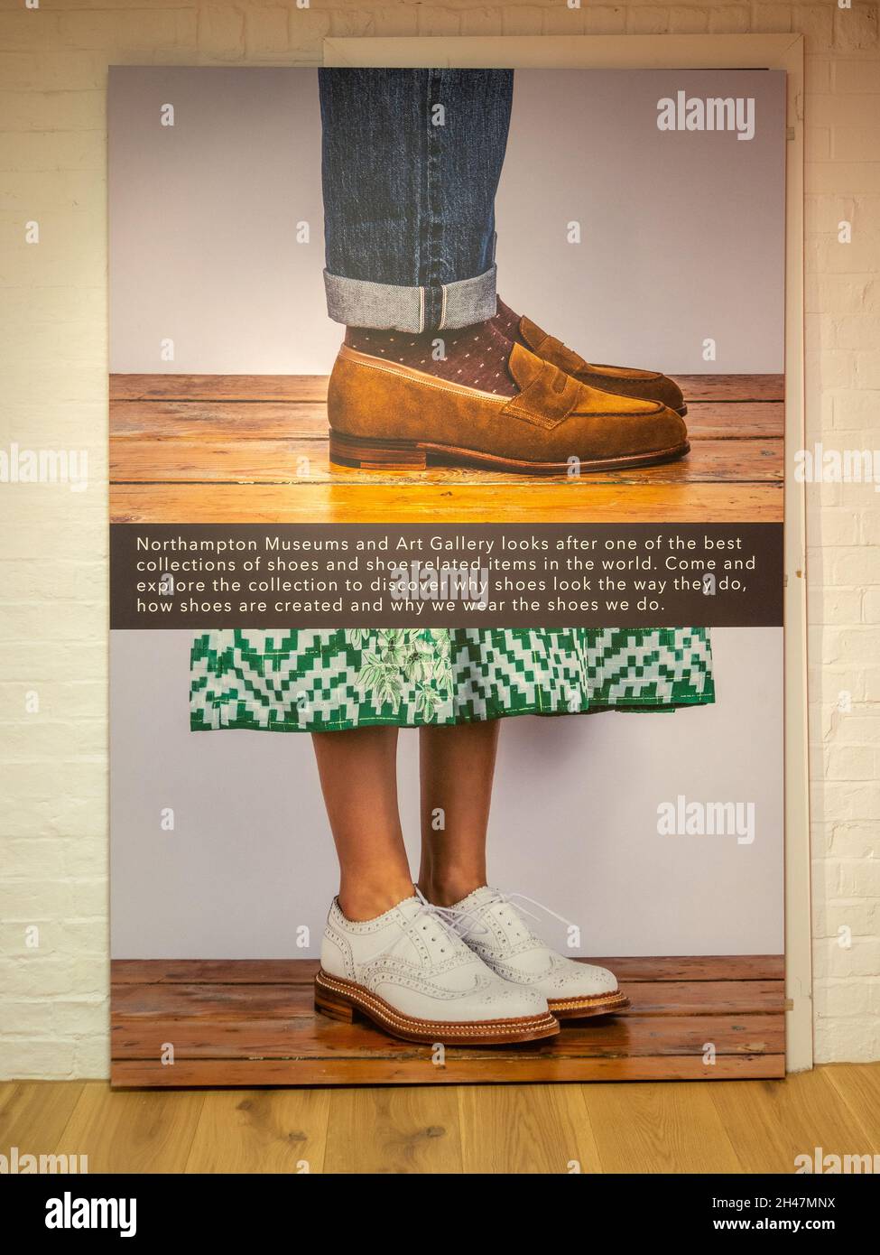 Inside the Shoe Gallery, reflecting the town's shoe making heritage, at ...