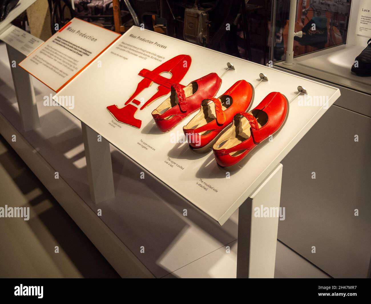 Inside the Shoe Gallery, reflecting the town's shoe making heritage, at ...