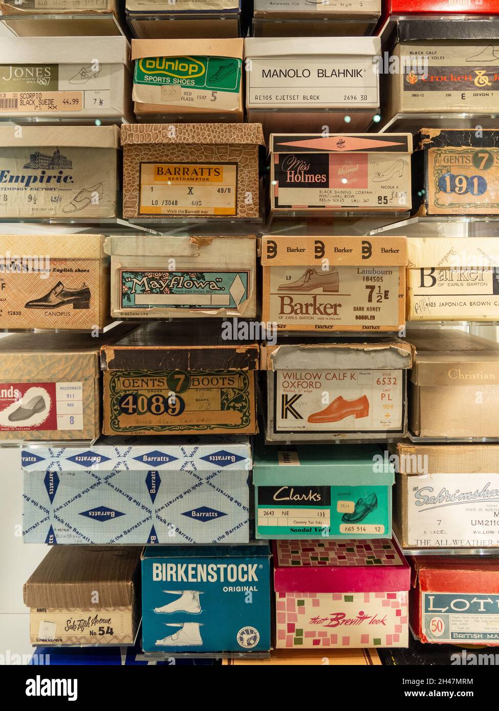 Inside the Shoe Gallery, reflecting the town's shoe making heritage, at ...