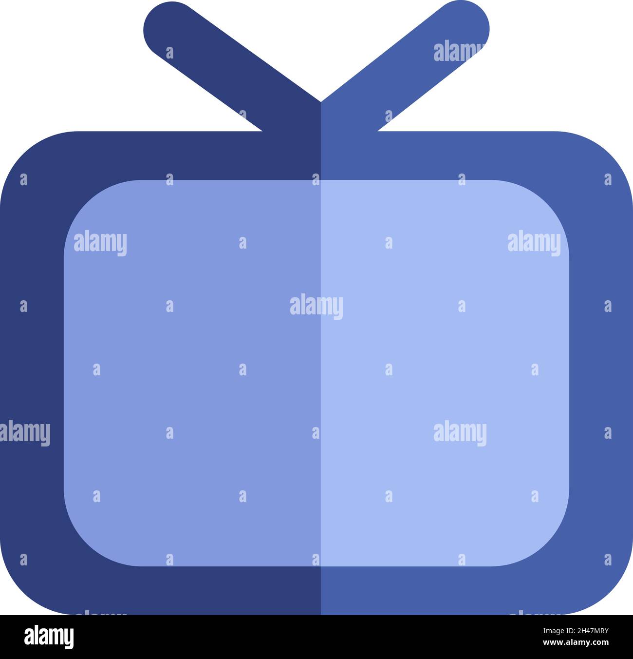 Purple TV, illustration, vector, on a white background Stock Vector ...