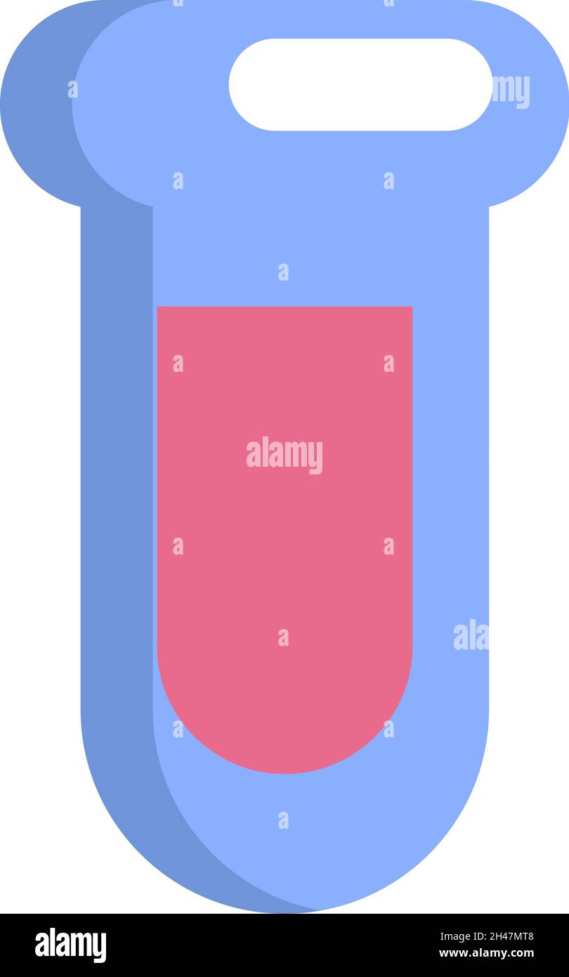 Blood test in tube Stock Vector Images - Alamy