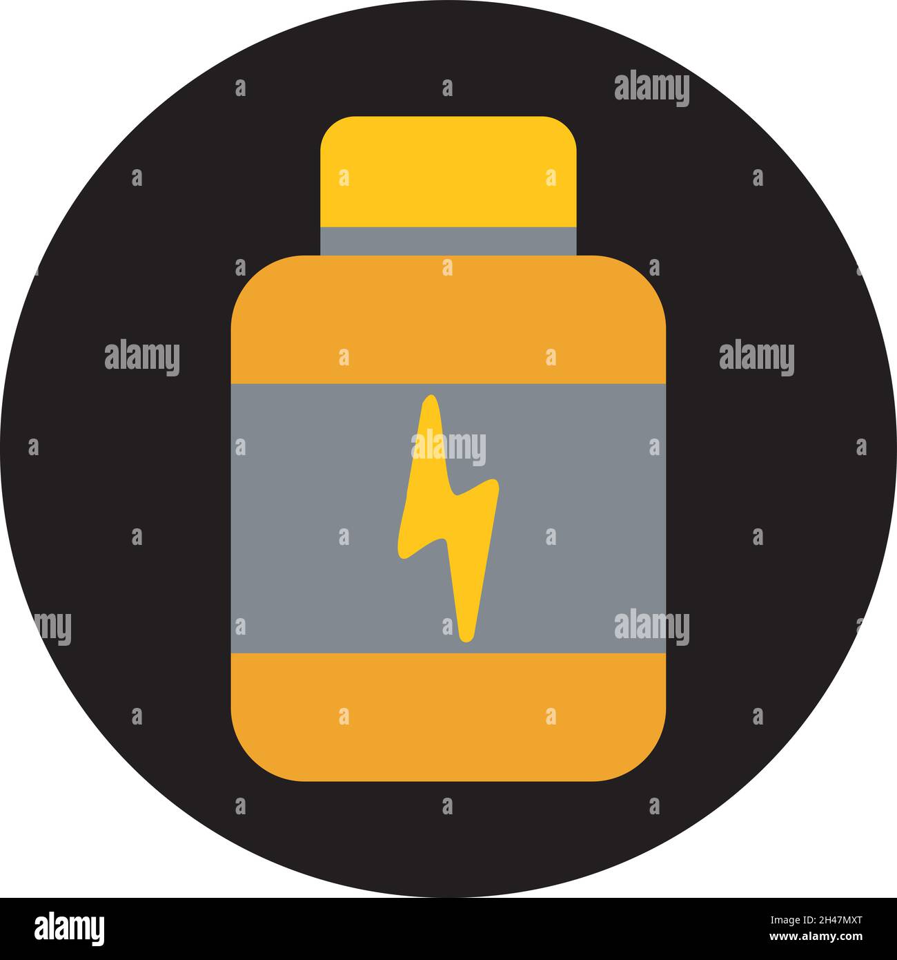 Gym shake, illustration, vector, on a white background Stock Vector ...