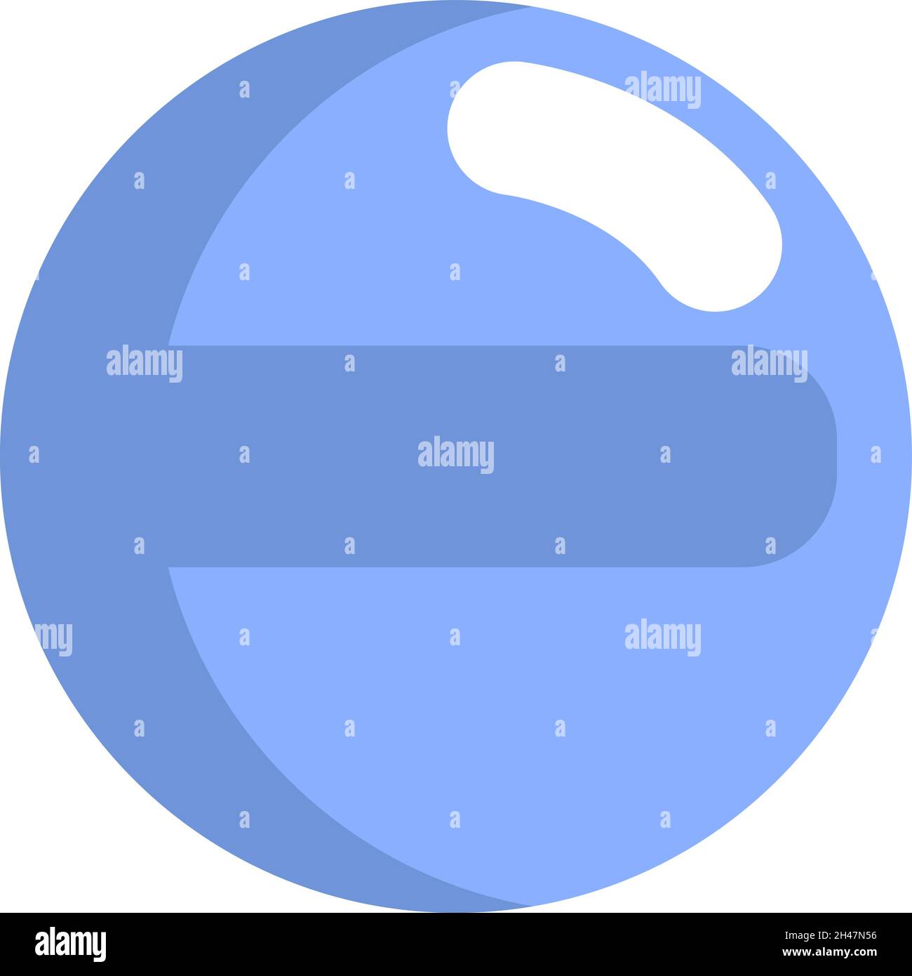 Blue pill, illustration, vector, on a white background Stock Vector ...