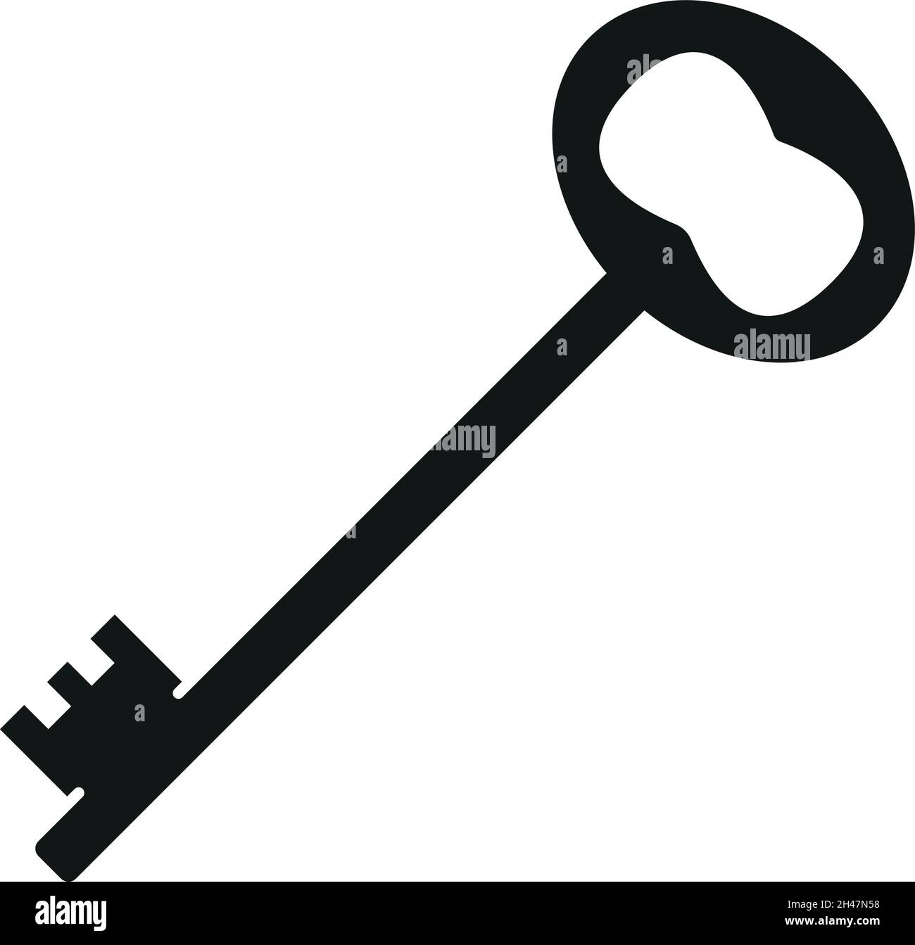 Door key icon vector on white background Stock Vector Image & Art - Alamy