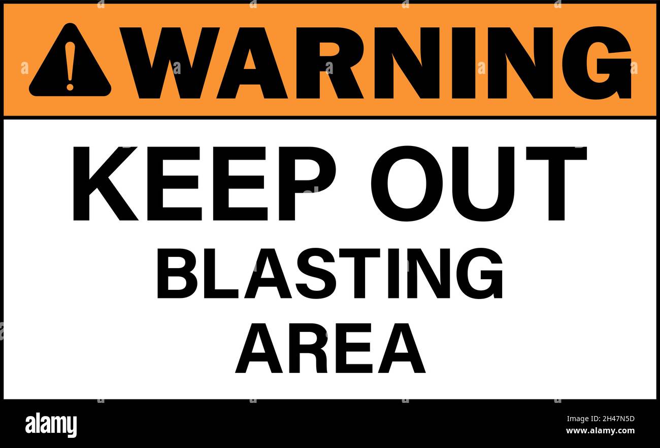 Blasting safety Stock Vector Images - Alamy