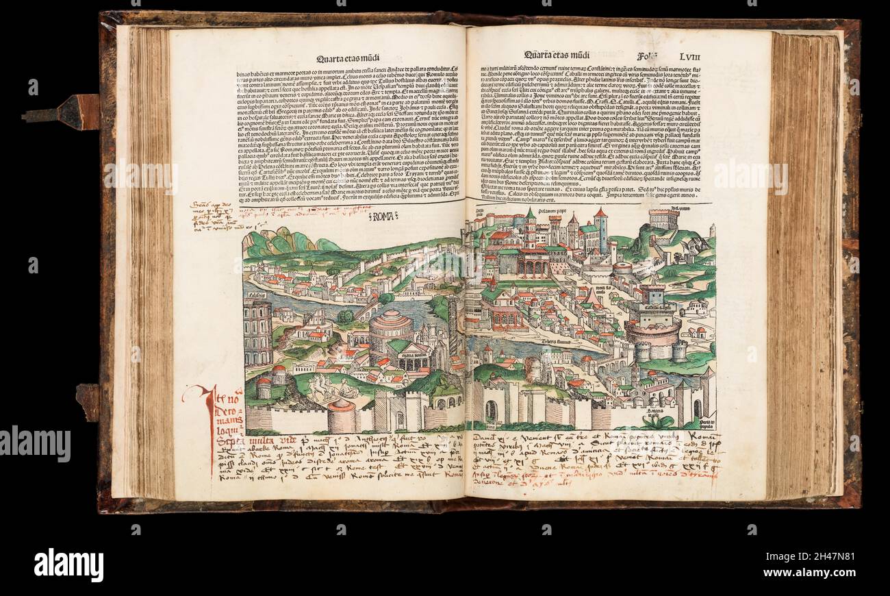 Liber chronicarum rome hi-res stock photography and images - Alamy