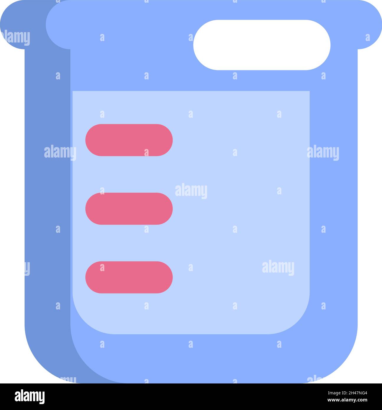 Medical analysis, illustration, vector, on a white background Stock ...