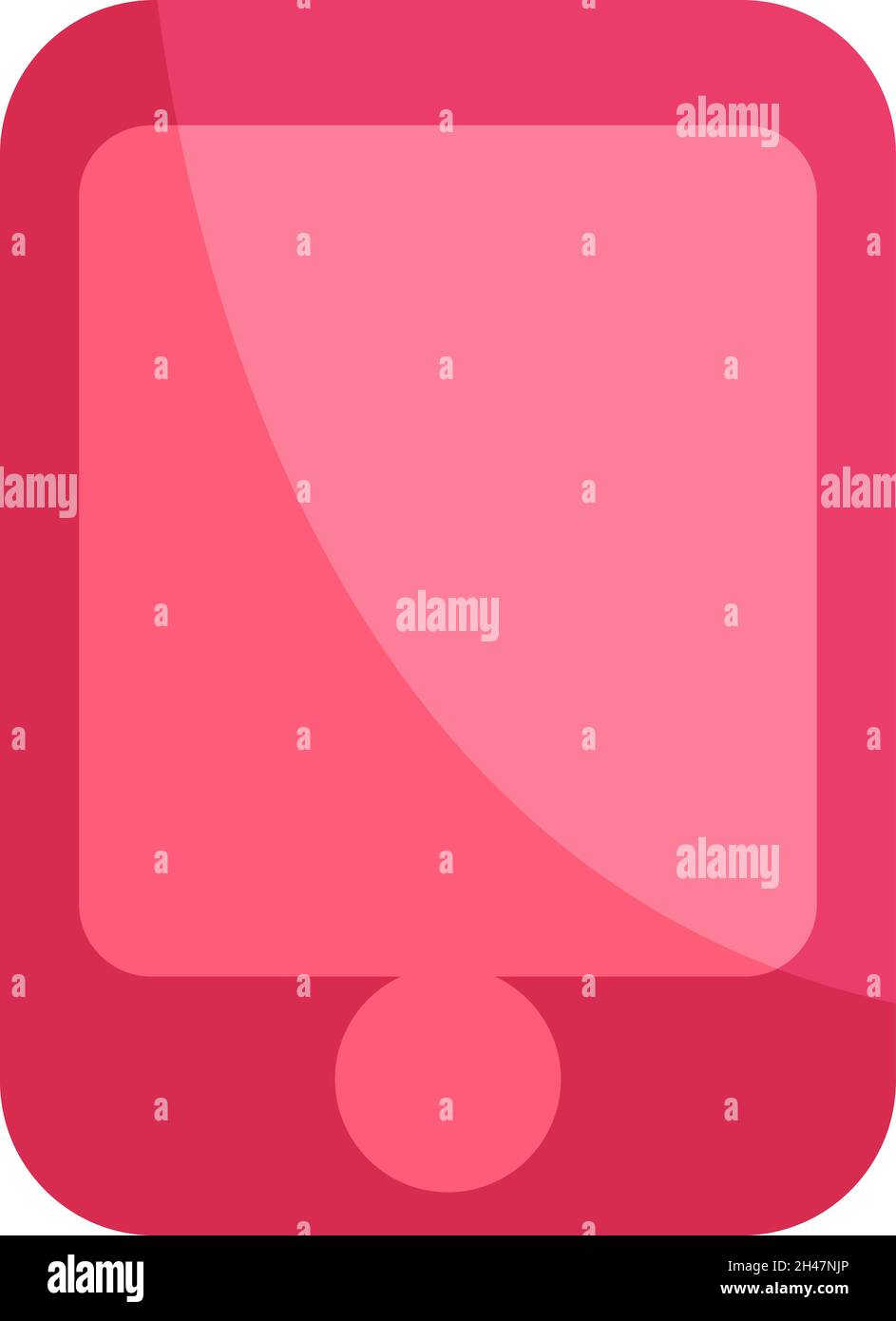 Pink phone, illustration, vector, on a white background Stock Vector ...