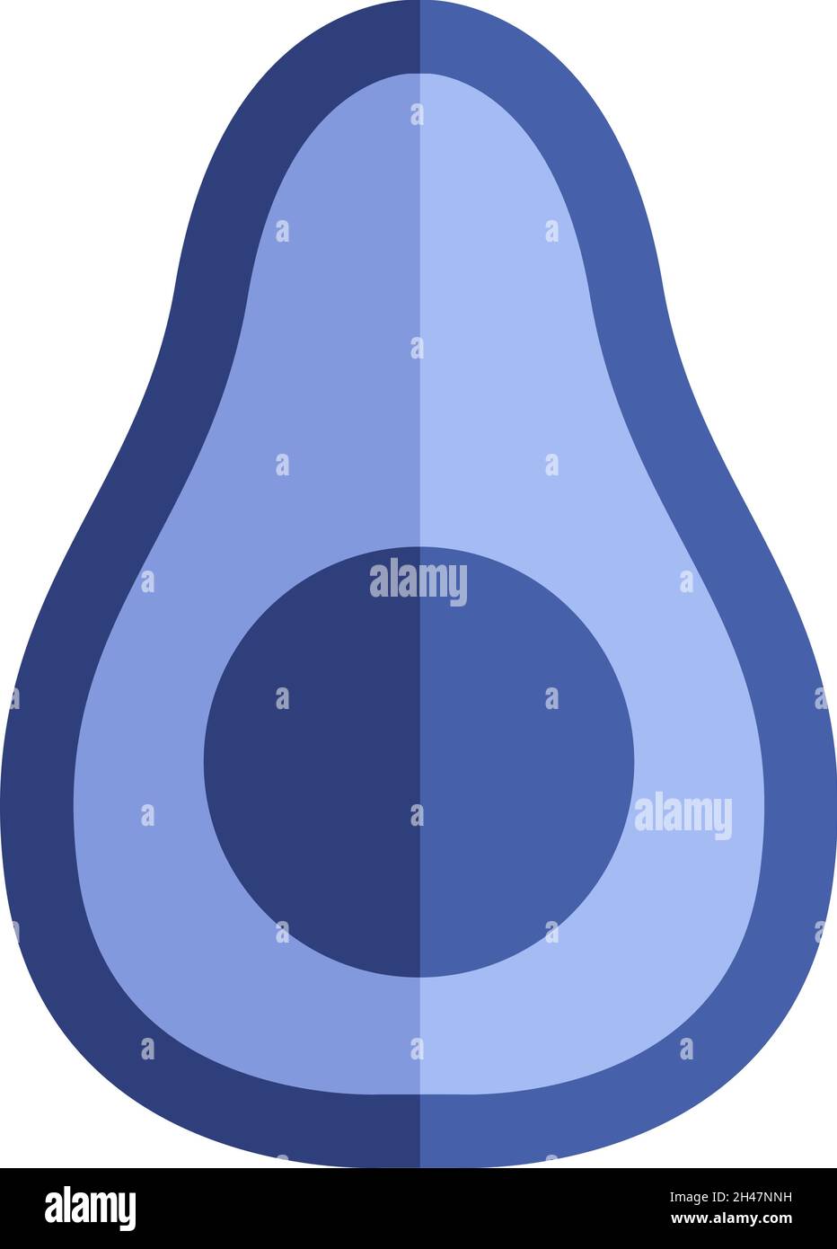 Purple avocado, illustration, vector, on a white background Stock ...