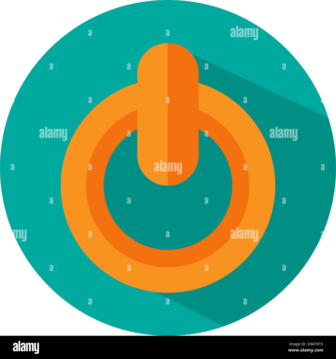 Mobile turn off, illustration, vector, on a white background Stock ...