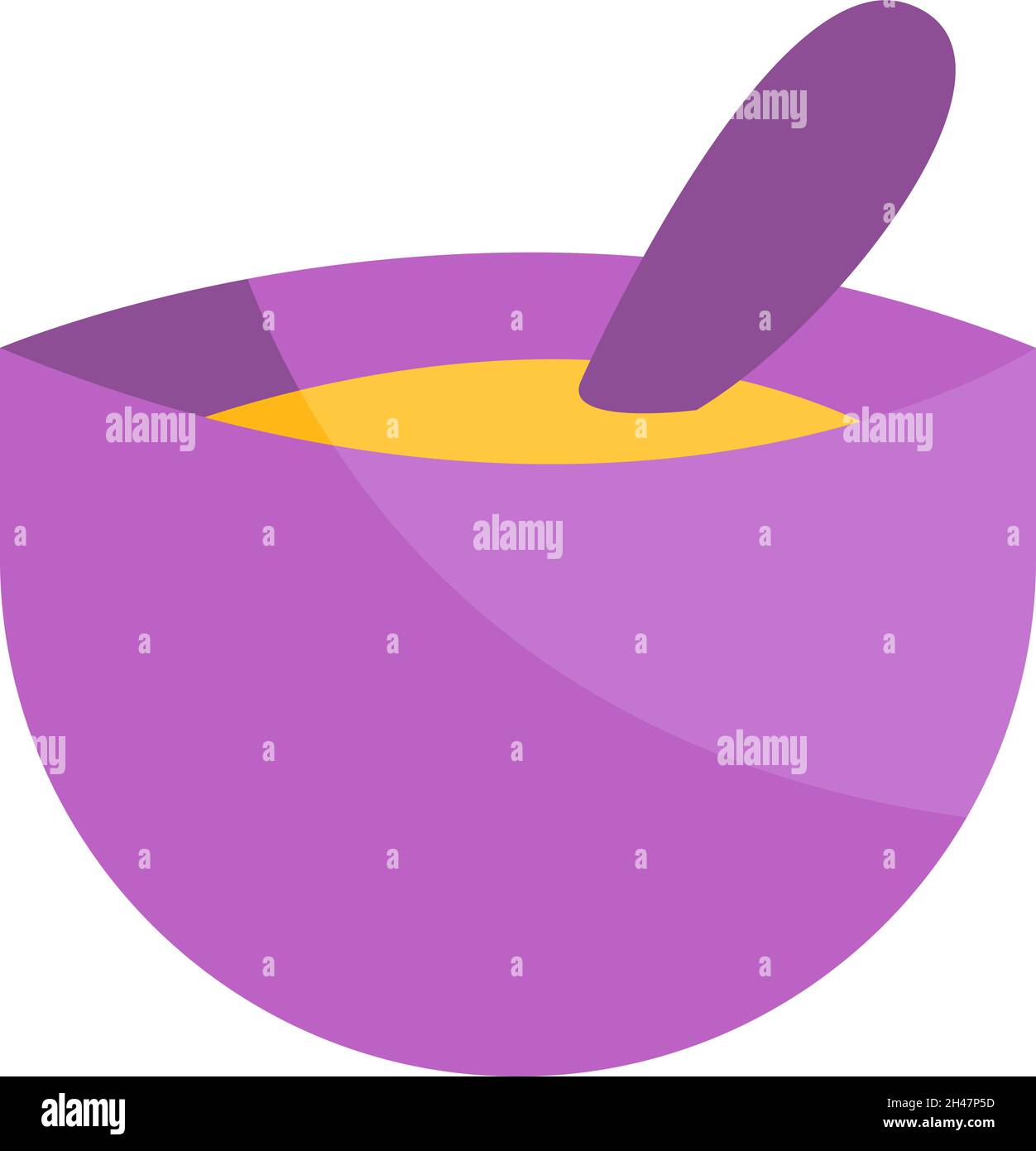 Magic potion in bowl, illustration, vector, on a white background Stock ...