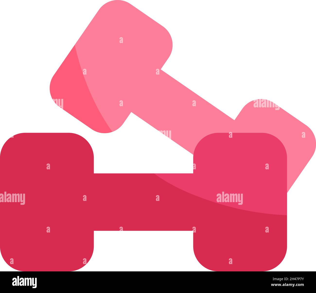 Lifting weights, illustration, vector, on a white background Stock ...