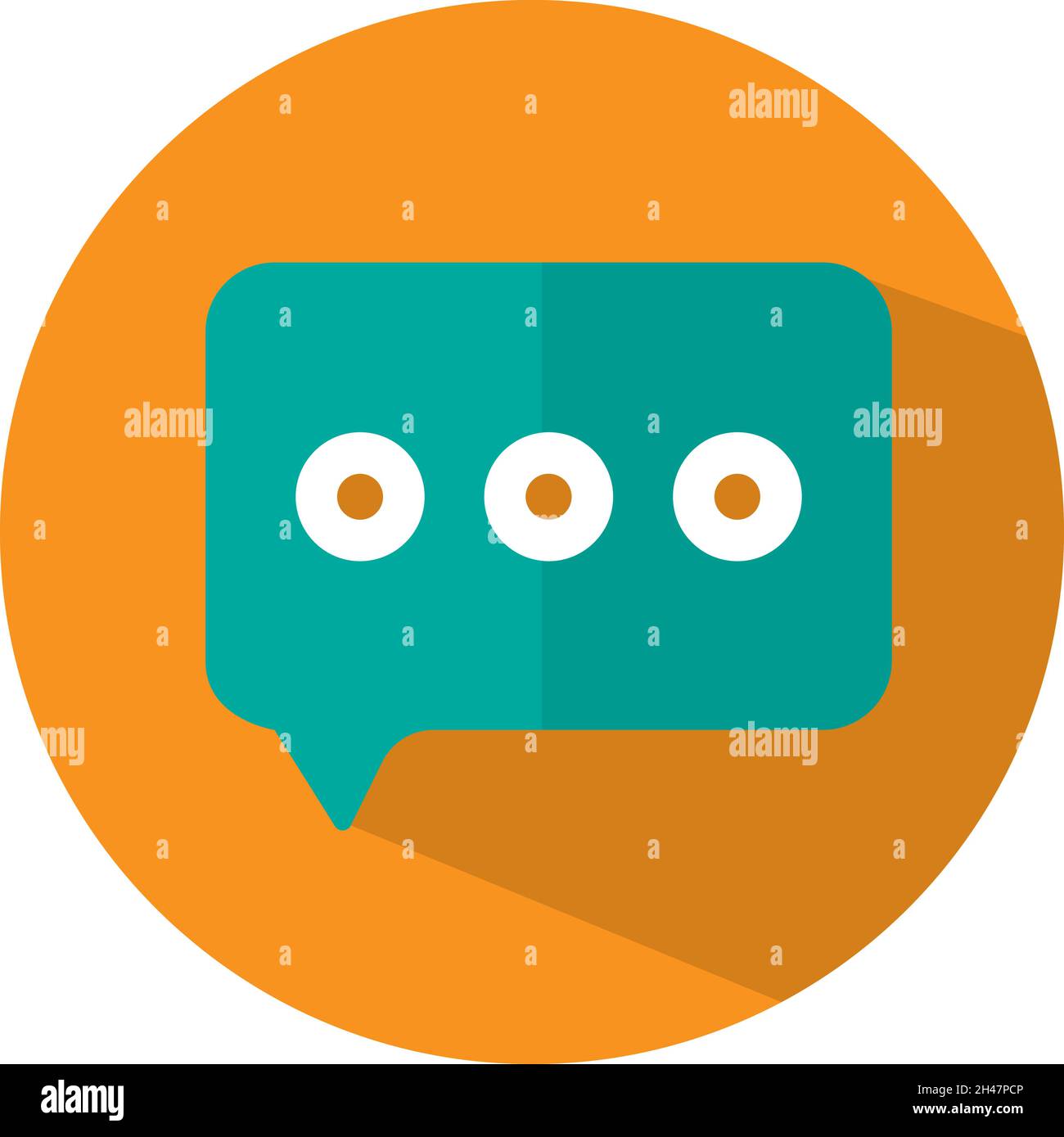 Mobile message, illustration, vector, on a white background Stock ...