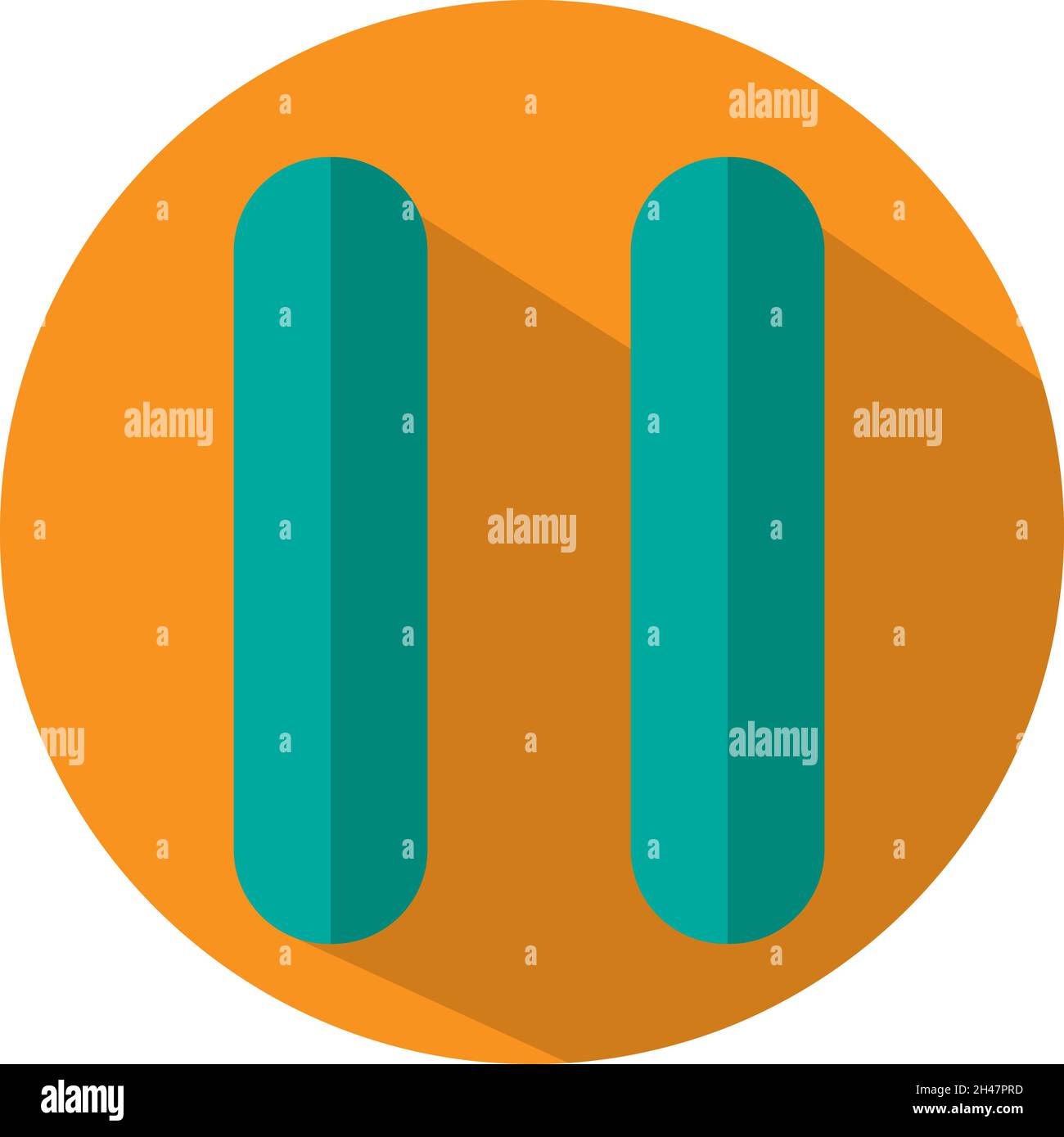 Mobile pause, illustration, vector, on a white background Stock Vector ...