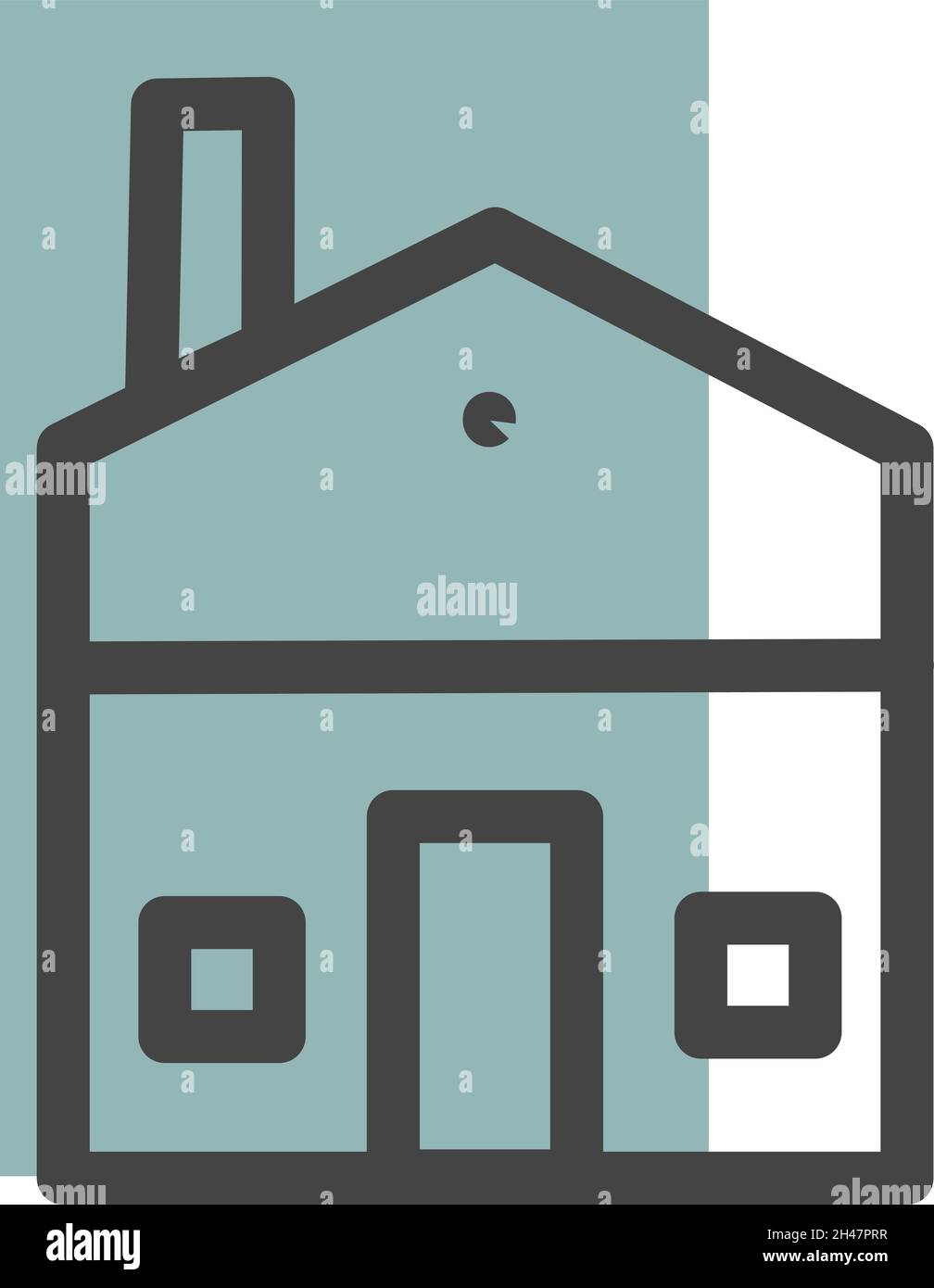 Craftsman home, illustration, vector, on a white background Stock ...