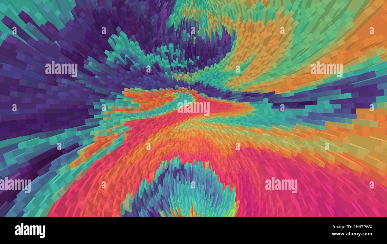 Abstract multicolored textured 3d background, rendering Stock Photo - Alamy