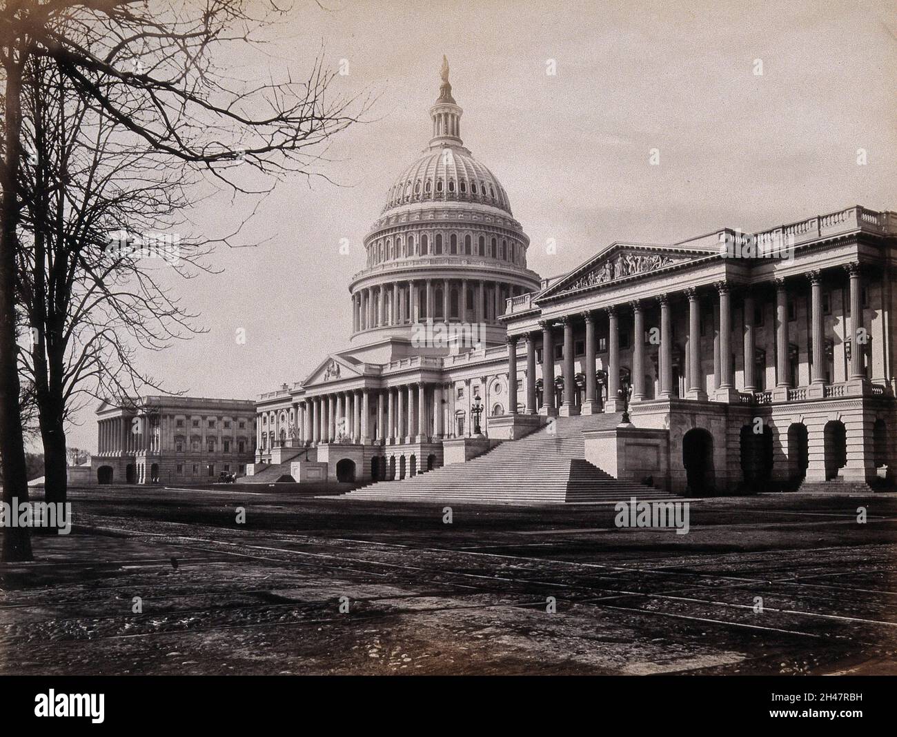 The Capitol building, Washington D.C. Photograph by Francis Frith, ca ...