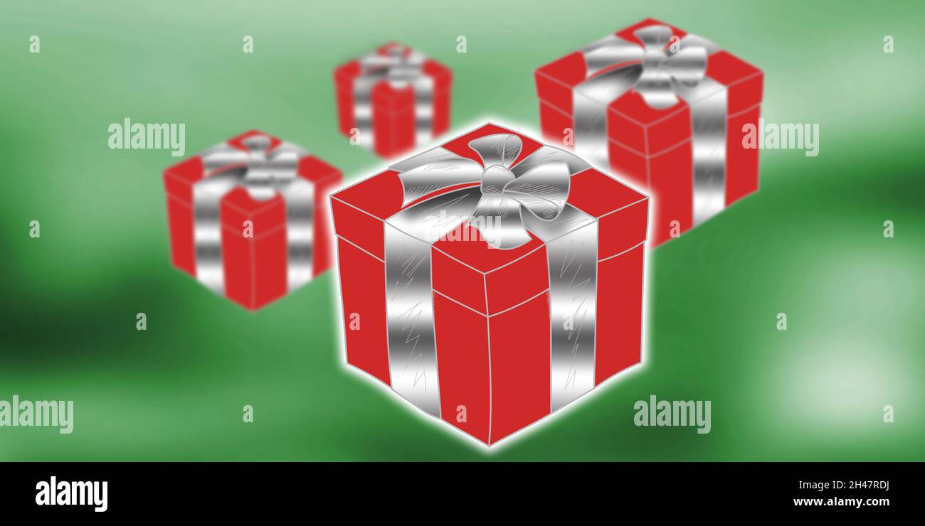 Illustration of a gift concept Stock Photo - Alamy